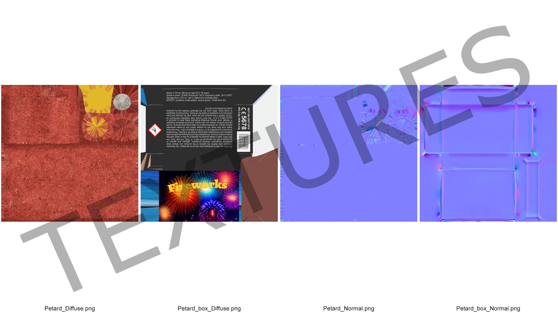 Firecrackers Box Mockup 3D Model - TurboSquid 2197324