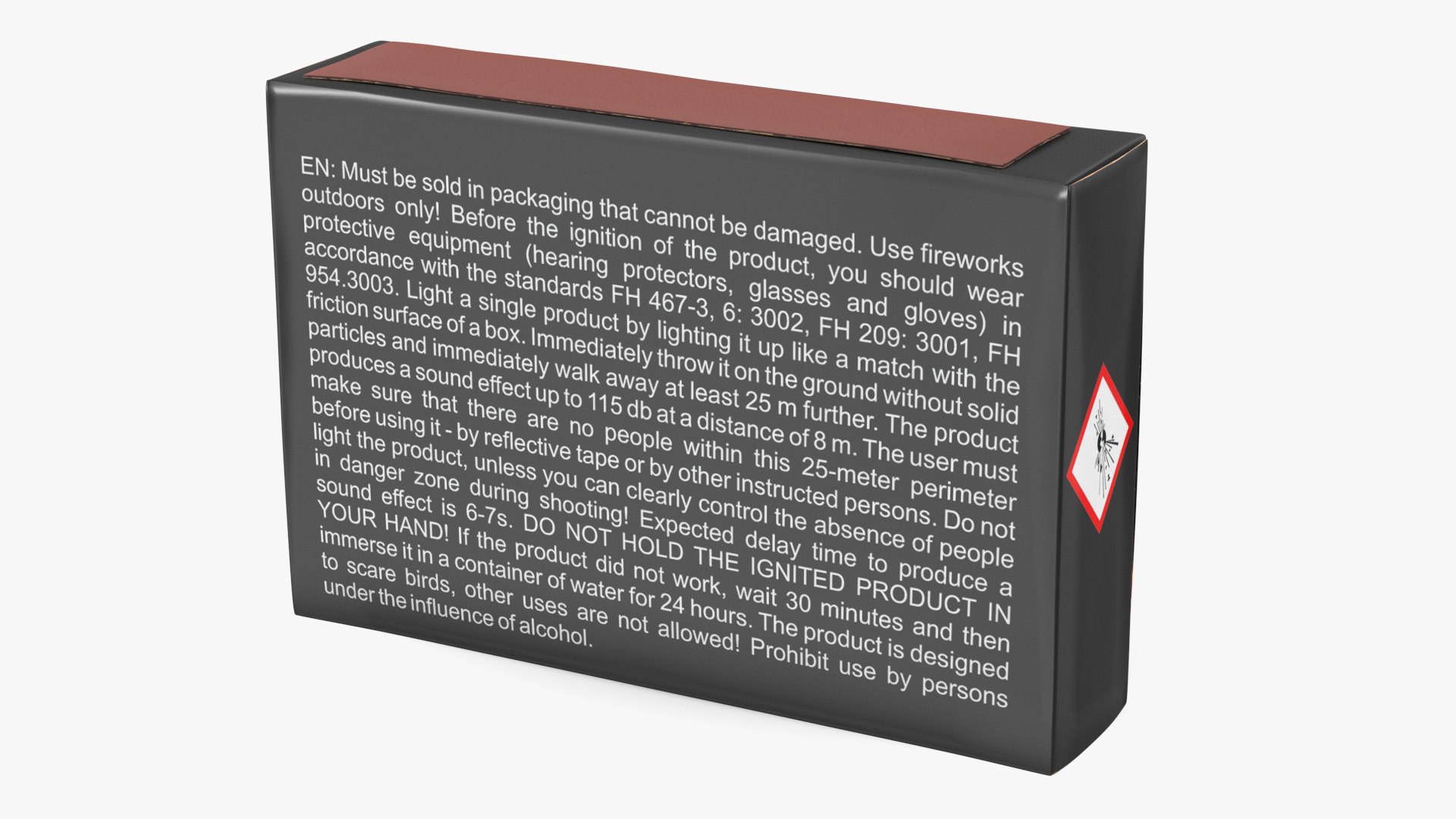 Firecrackers Box Mockup 3D Model - TurboSquid 2197324