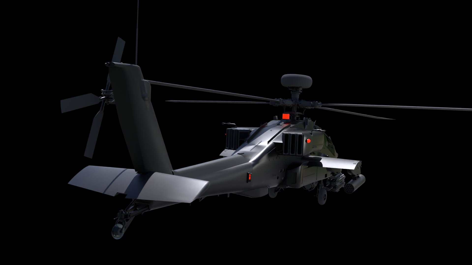 3D Helicopter Apache Lowpoly 4k Low-poly - TurboSquid 1899693