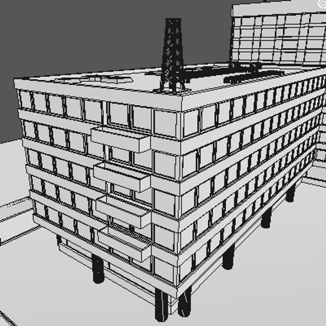 C4d Building City Block