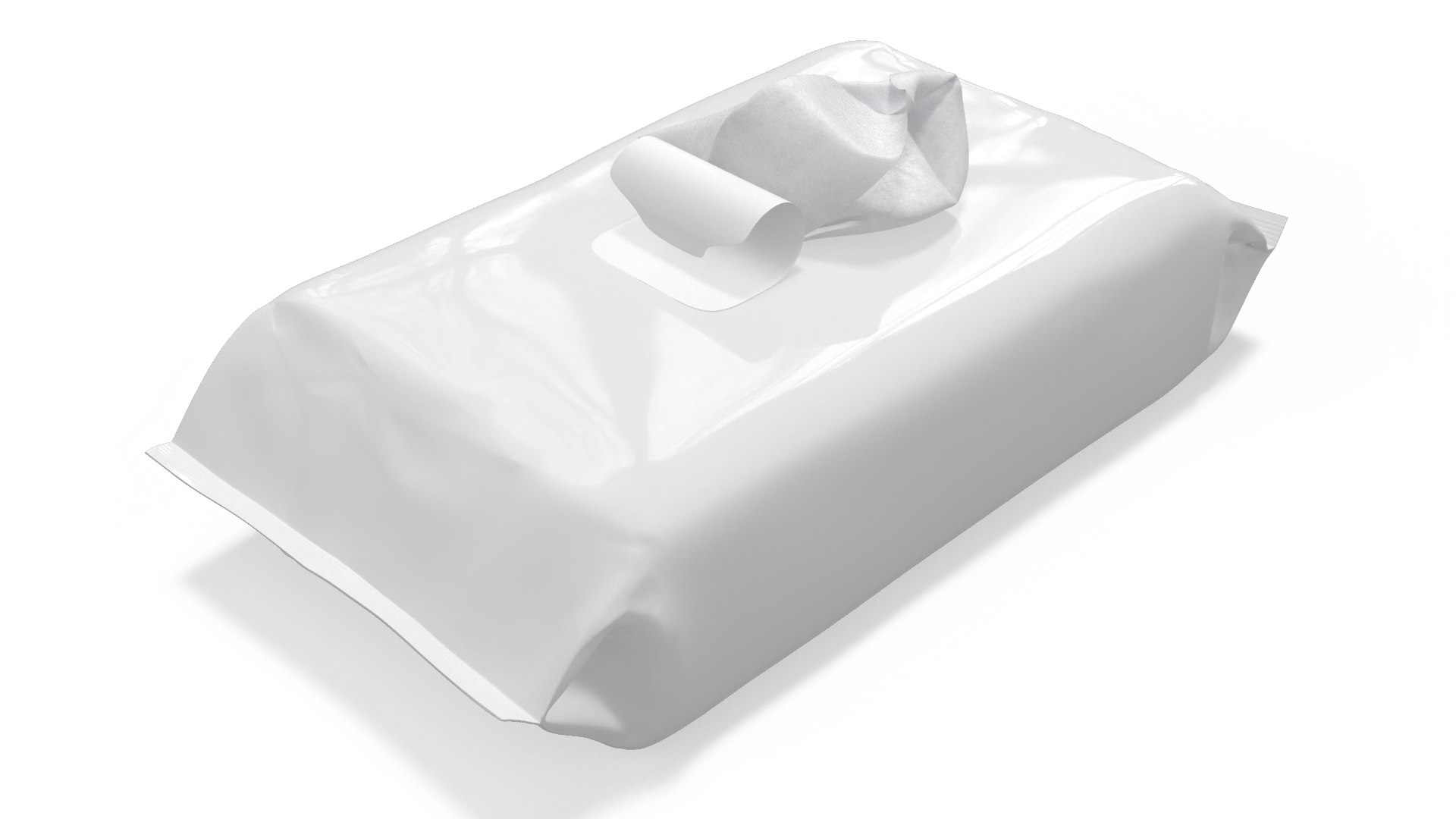 Open Pack With Wet Napkin Sticking Out 3D Model - TurboSquid 2230694