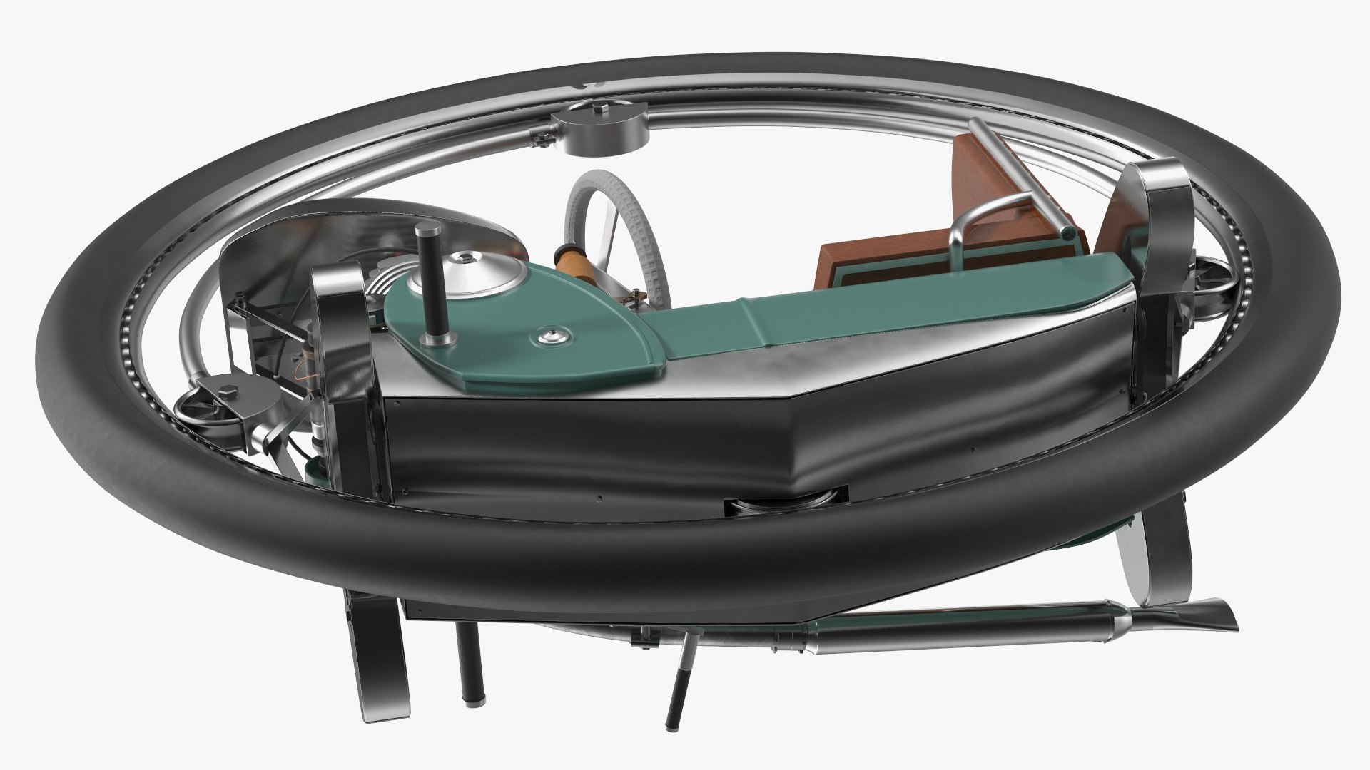 3D Classic Motorized Monowheel Model - TurboSquid 2318901