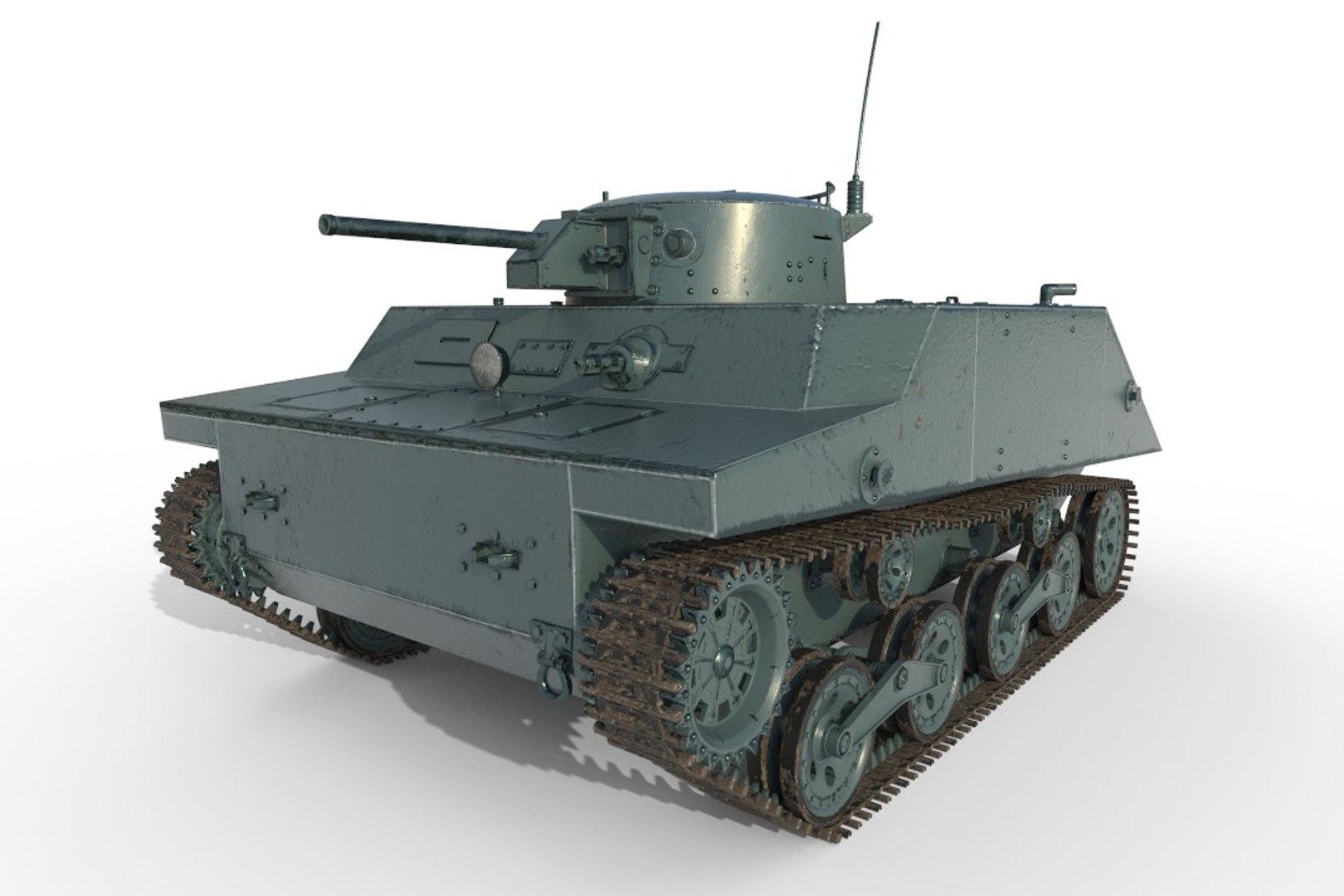 3D Tank Type 2 Ka-mi - TurboSquid 1388707