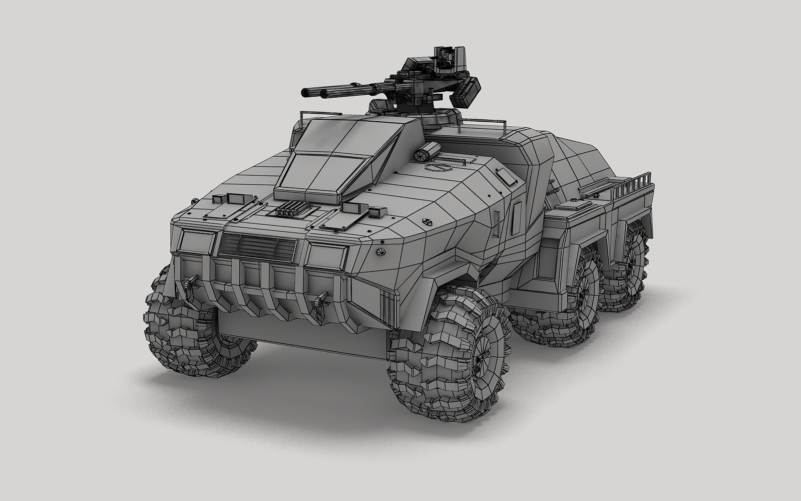 3D sci-fi fighting vehicle - TurboSquid 1334197