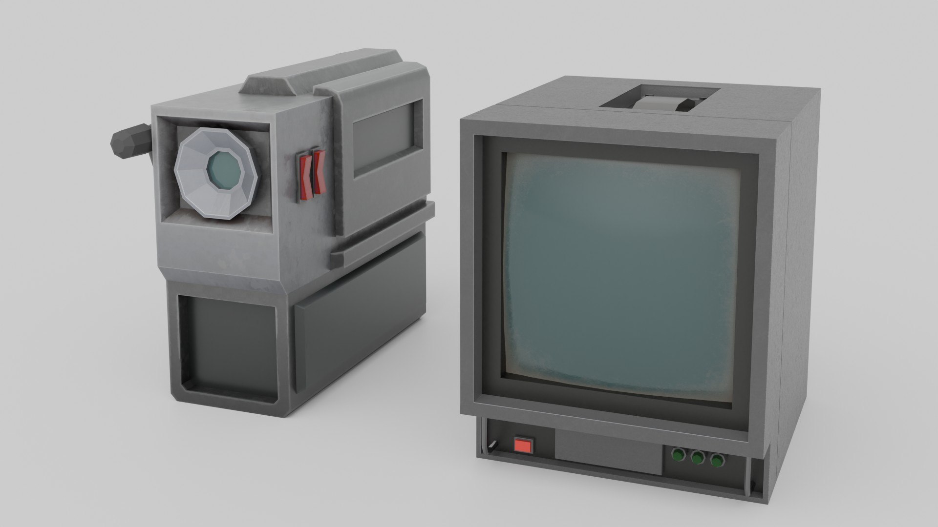 3D Model 3D Vintage Tech Props Pack - TurboSquid 2217462