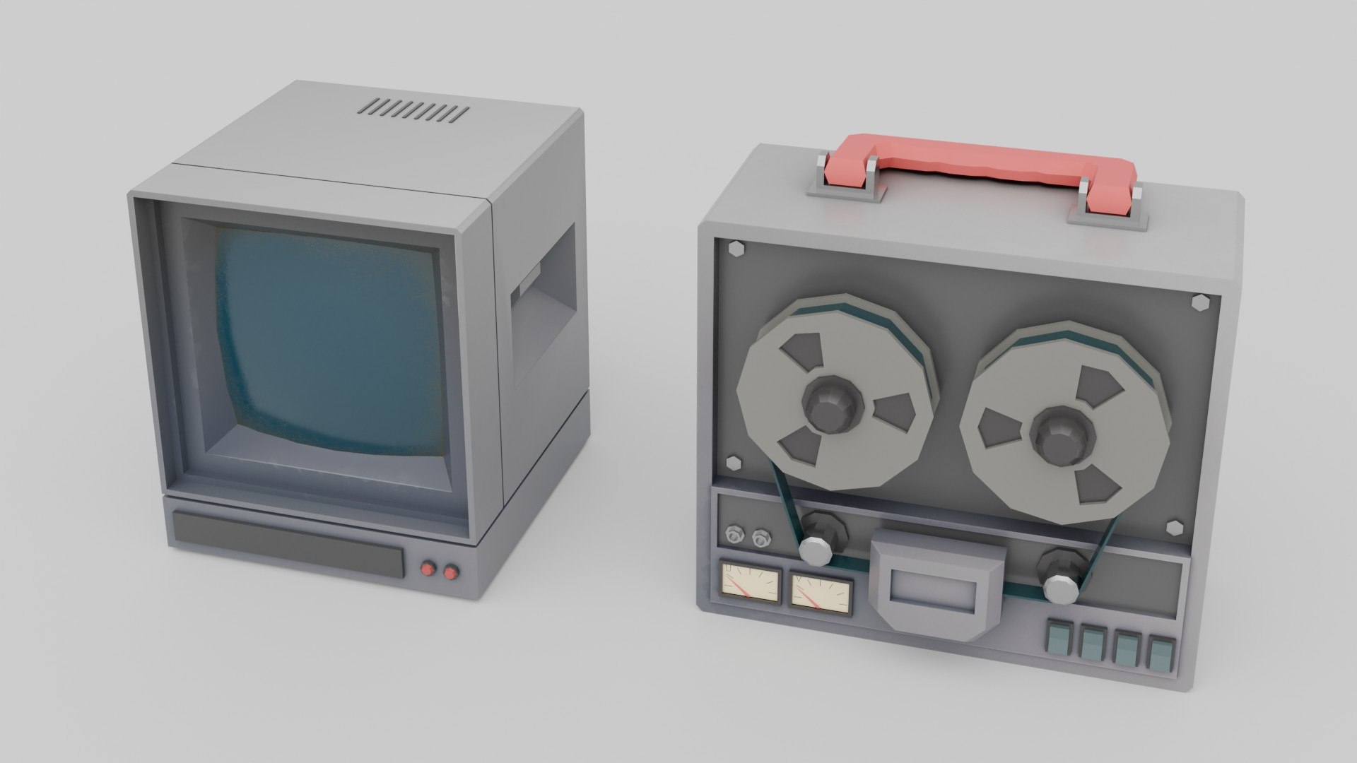 3D Model 3D Vintage Tech Props Pack - TurboSquid 2217462