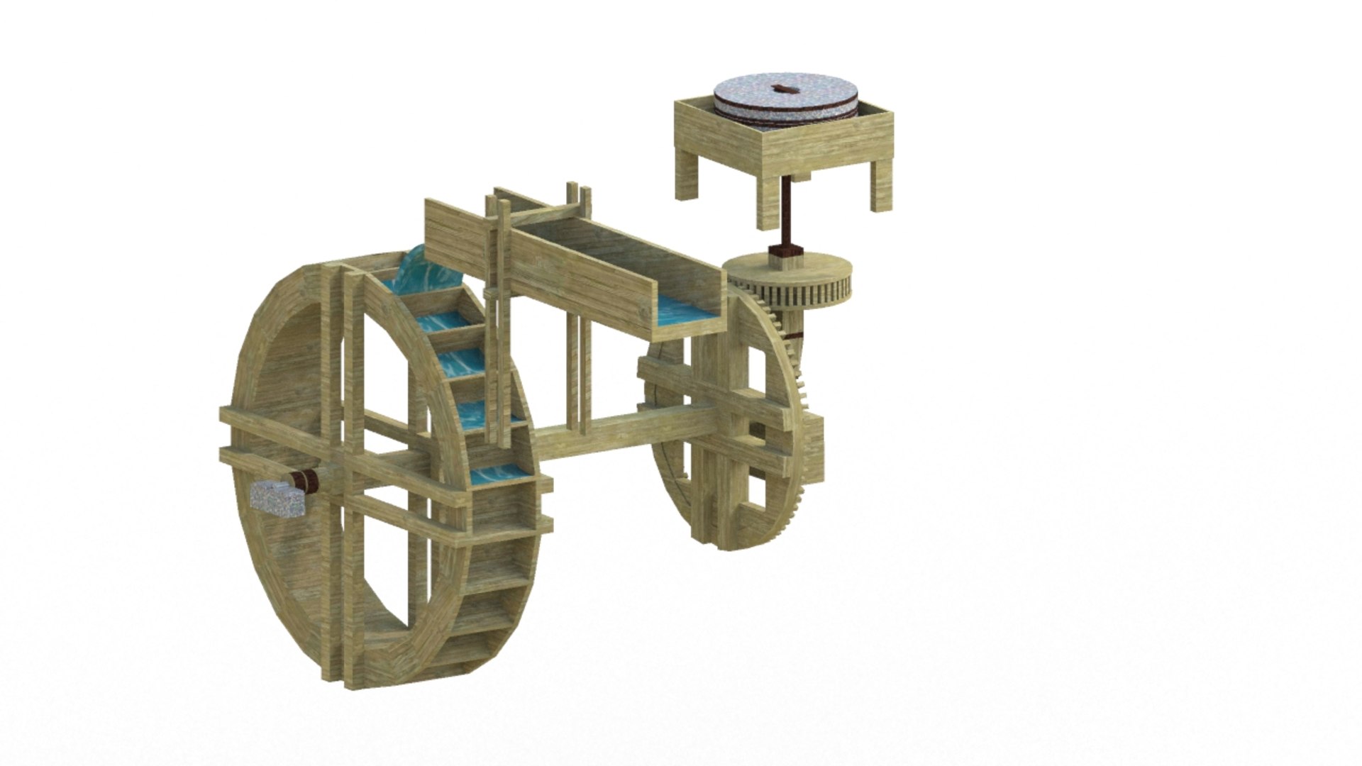 3ds max educational water machinery