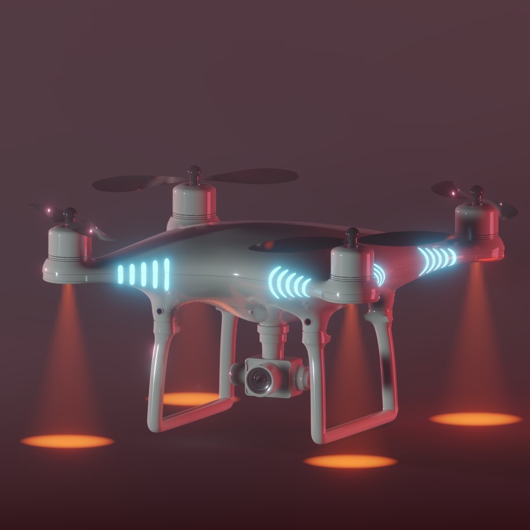 Blender drone 3D - TurboSquid 1566516