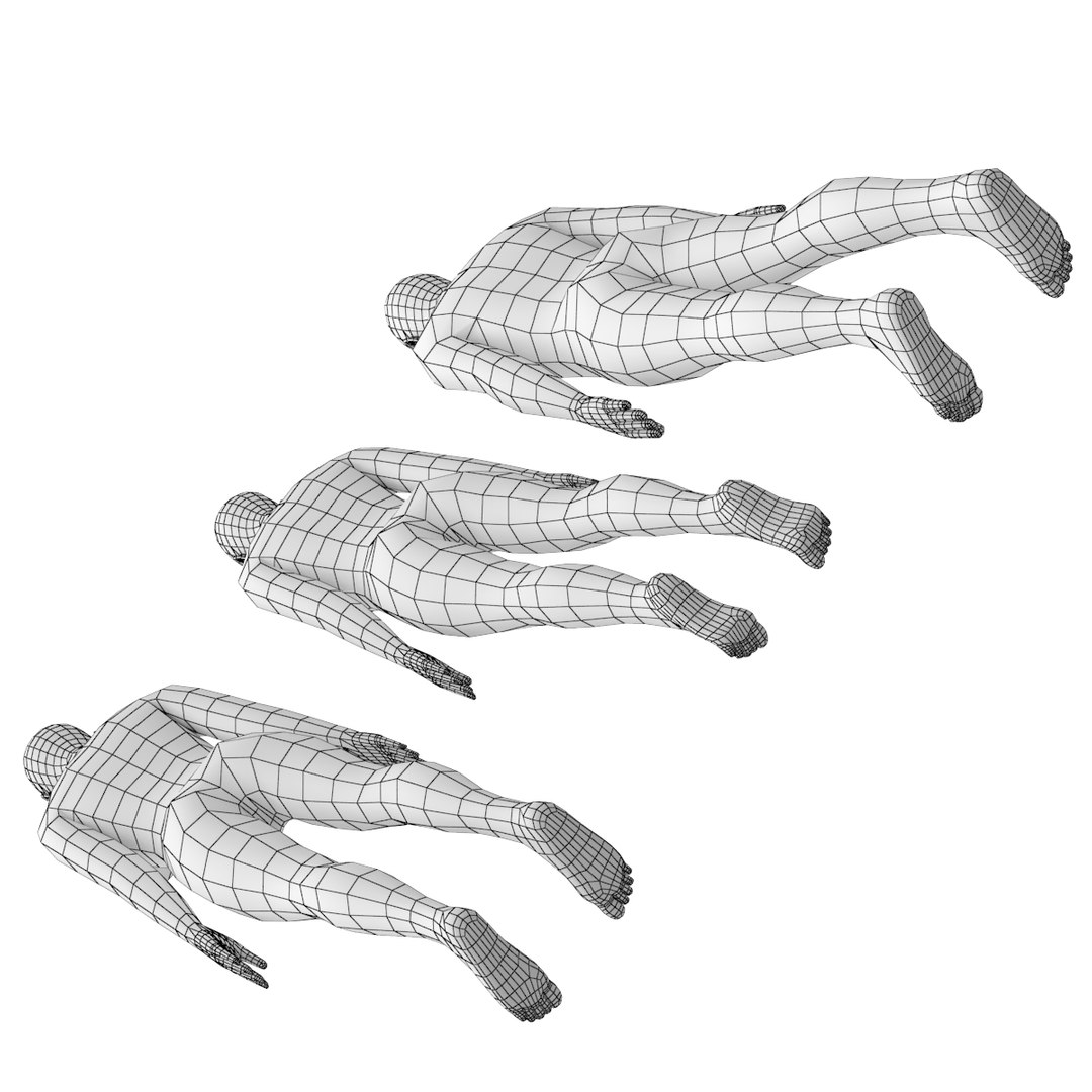 3D Natural Male And Female In Rest Pose Base Mesh Model - TurboSquid ...