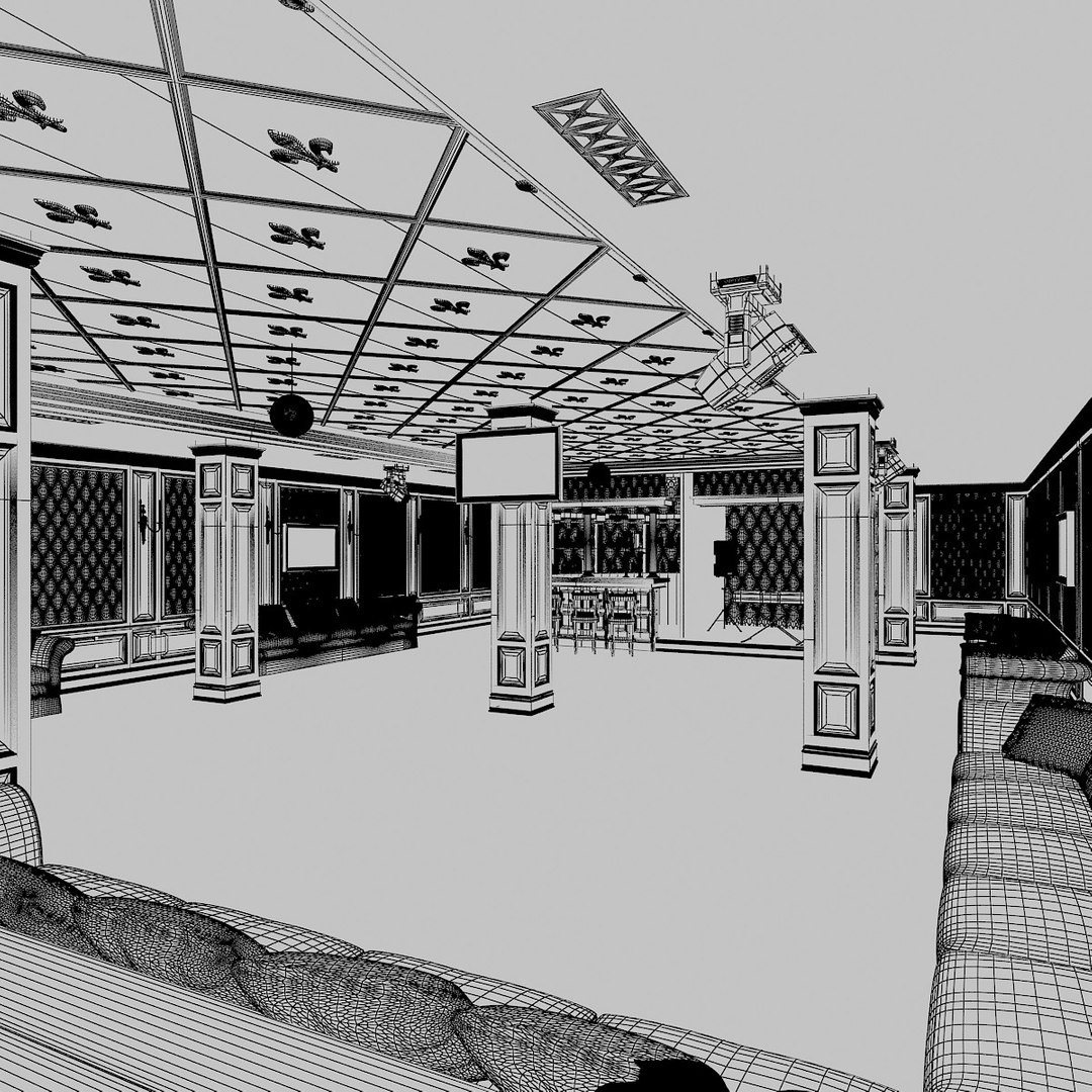 3d Night Club Interior