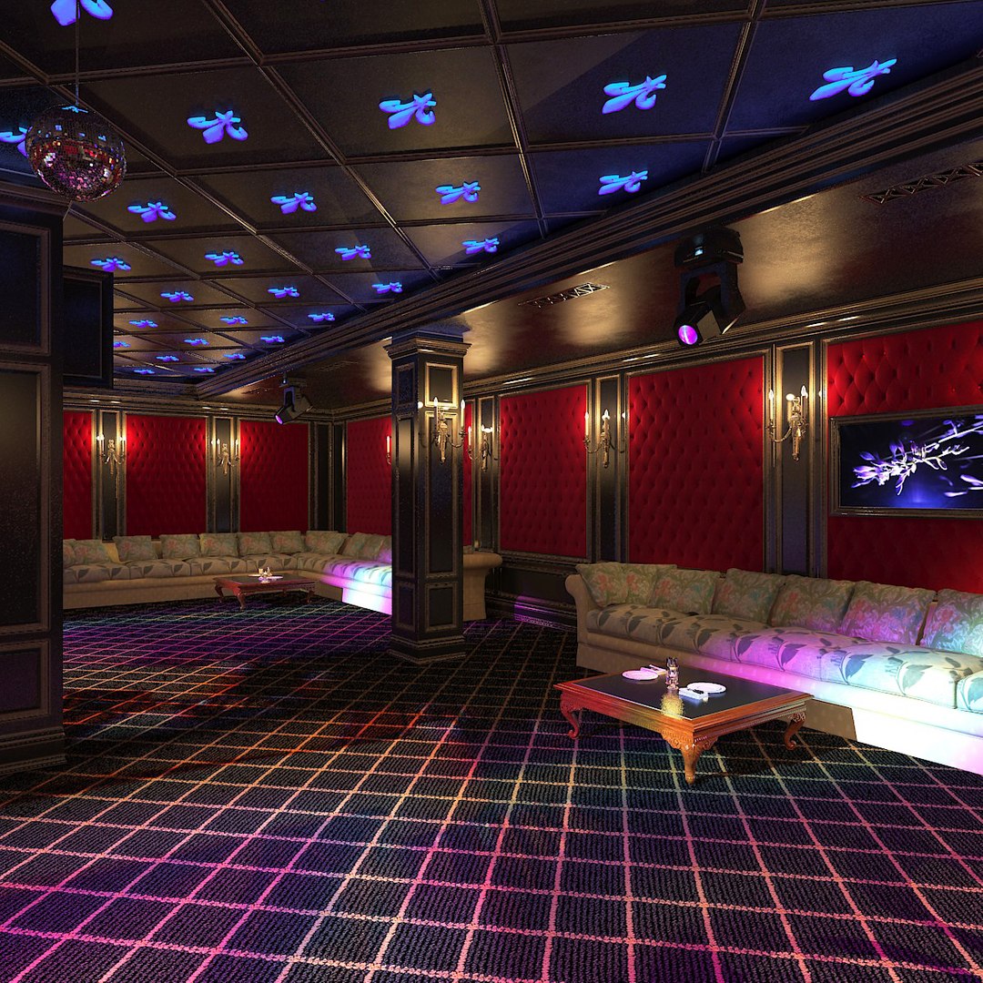 3d Night Club Interior