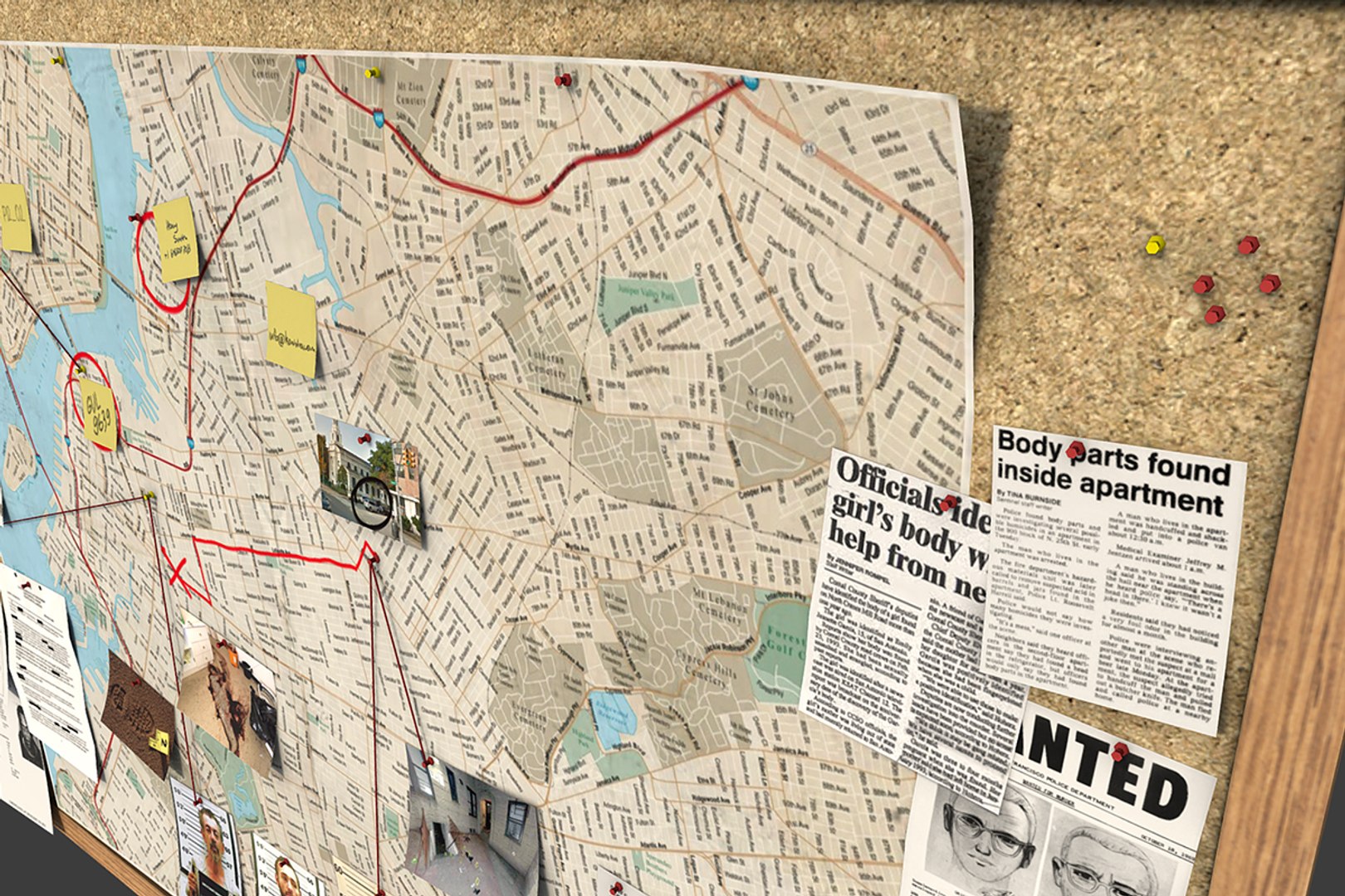 Detective Pinboard 3D - TurboSquid 1316669