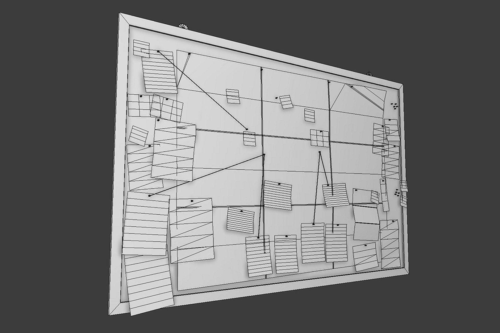 Detective Pinboard 3D - TurboSquid 1316669