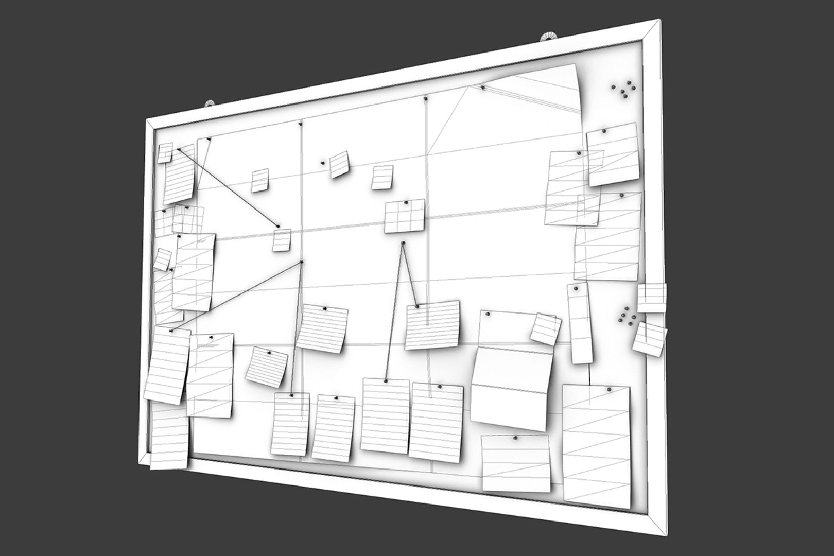 Detective Pinboard 3D - TurboSquid 1316669