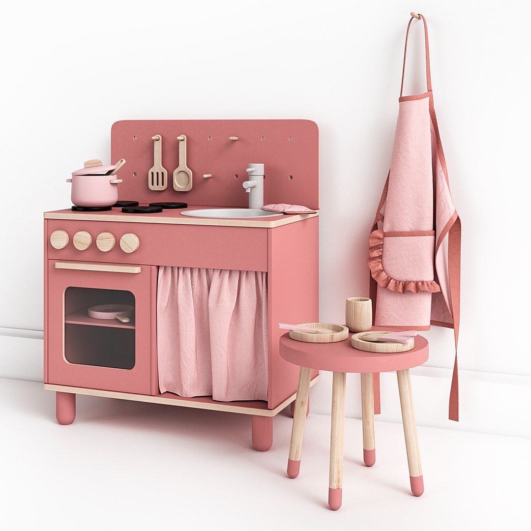 3D Play Kitchen By Flexa - TurboSquid 1853465