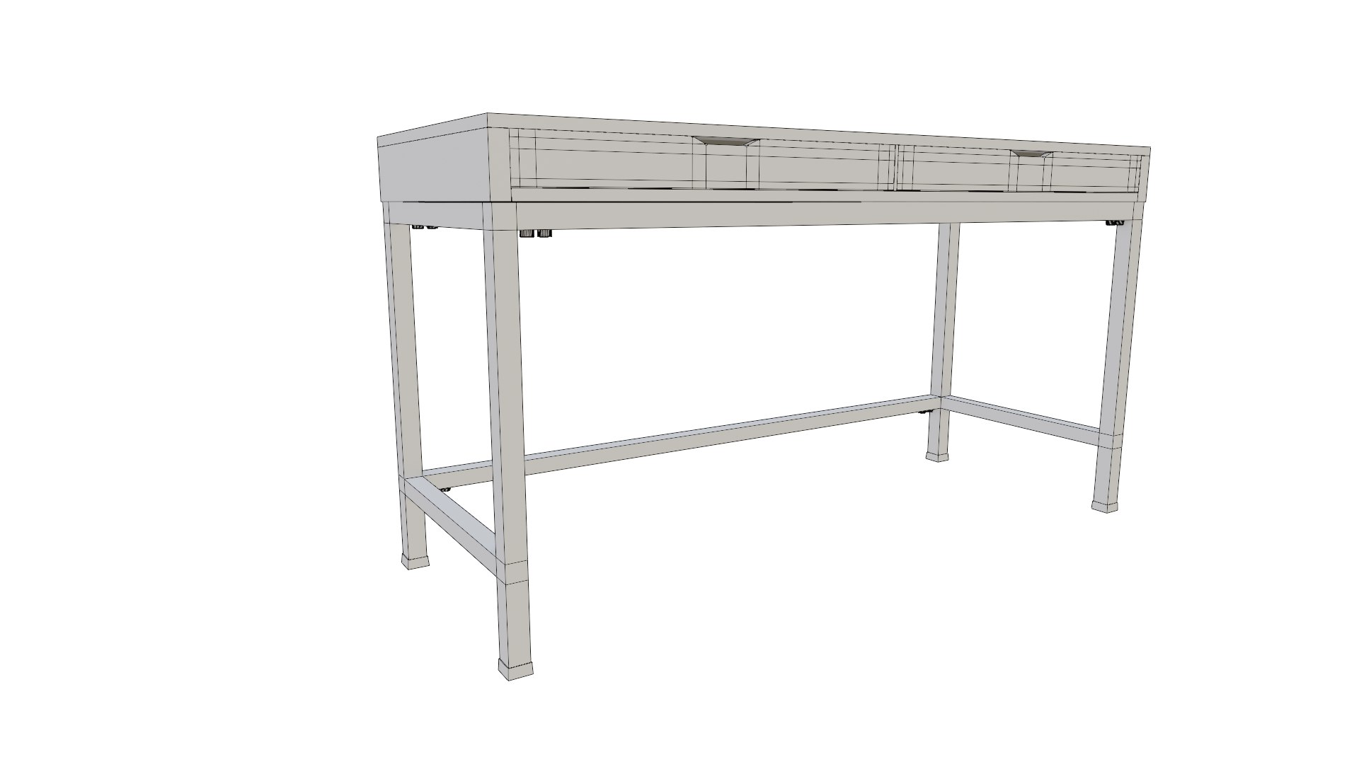 3D model Desk 2 Low-poly - TurboSquid 2121929