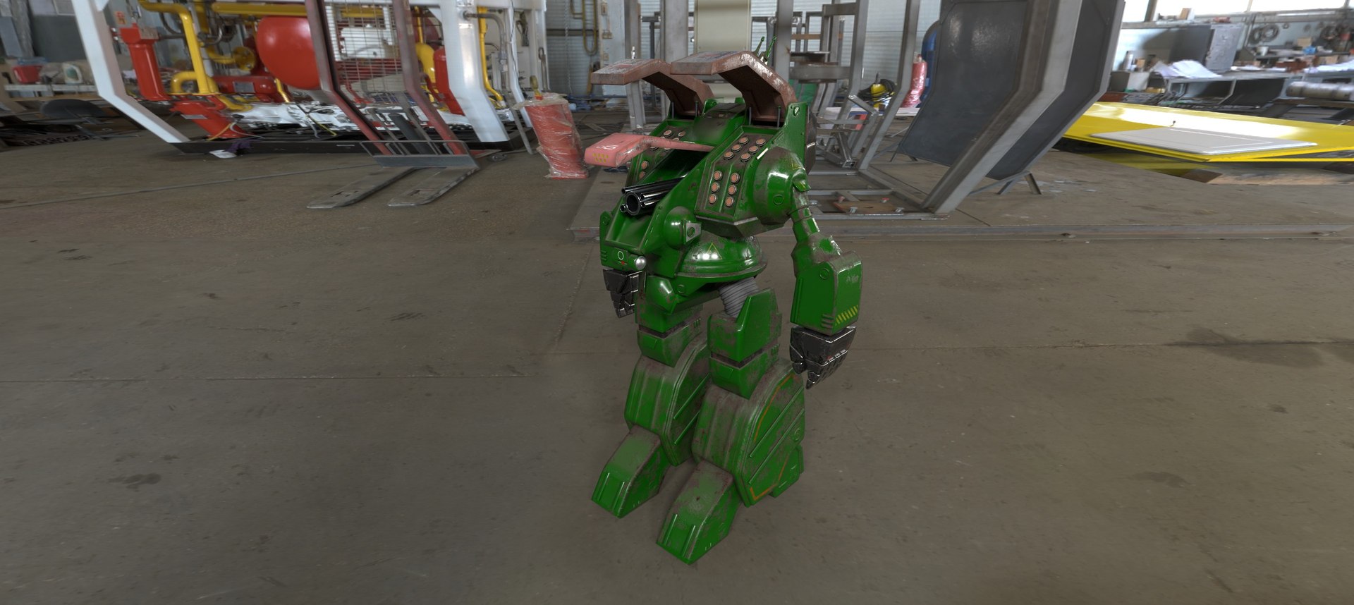 Free Gladiator Destroid Spartan MBR 07 Mk II FAN PROJECT 3D Model ...