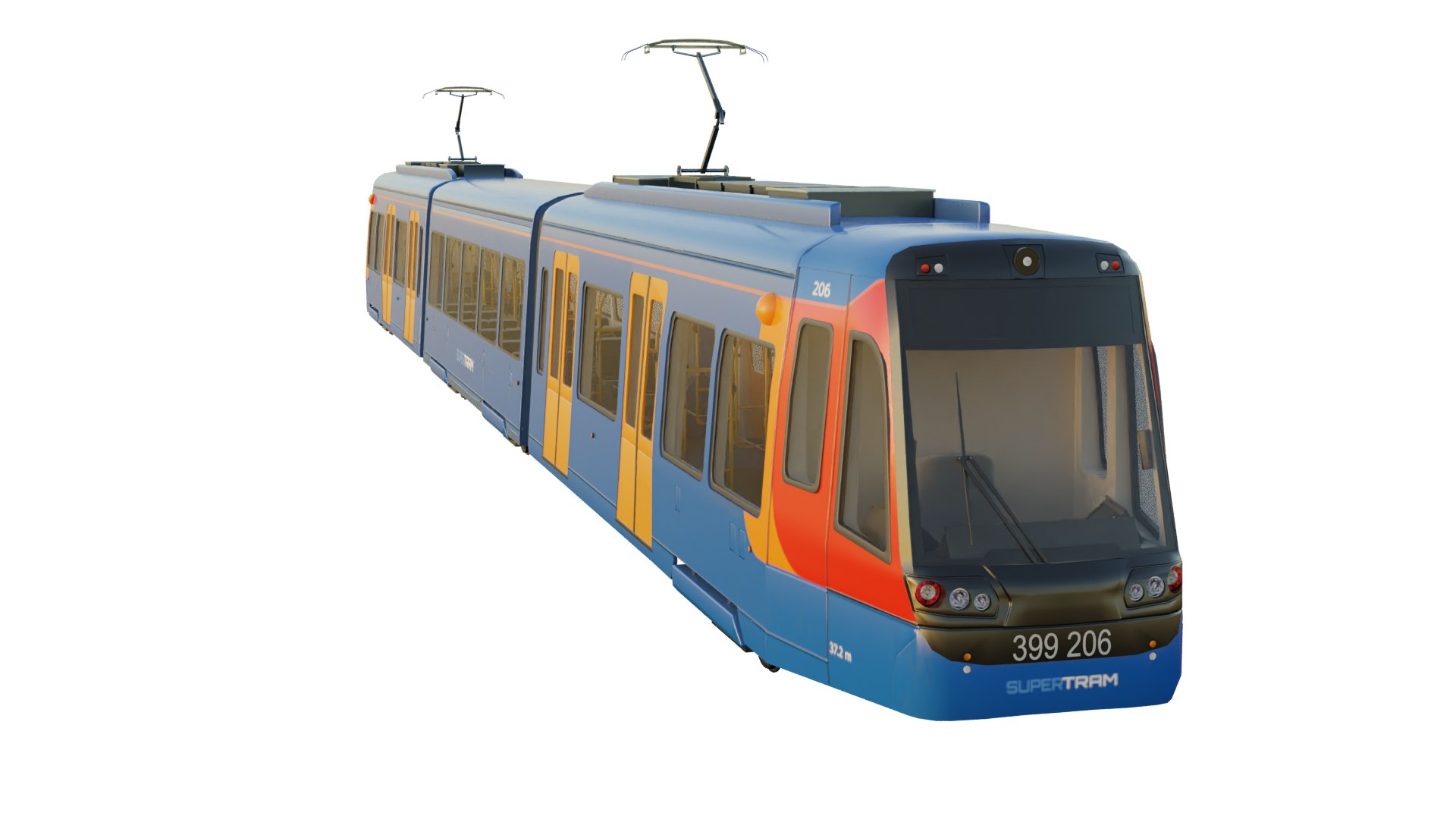 Supertram 3D Model - TurboSquid 2340808