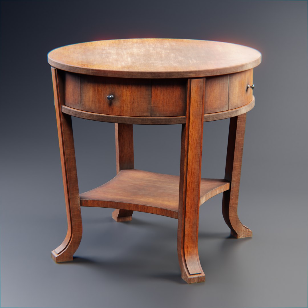 3D Model Walnut Coffee Table - TurboSquid 1961451