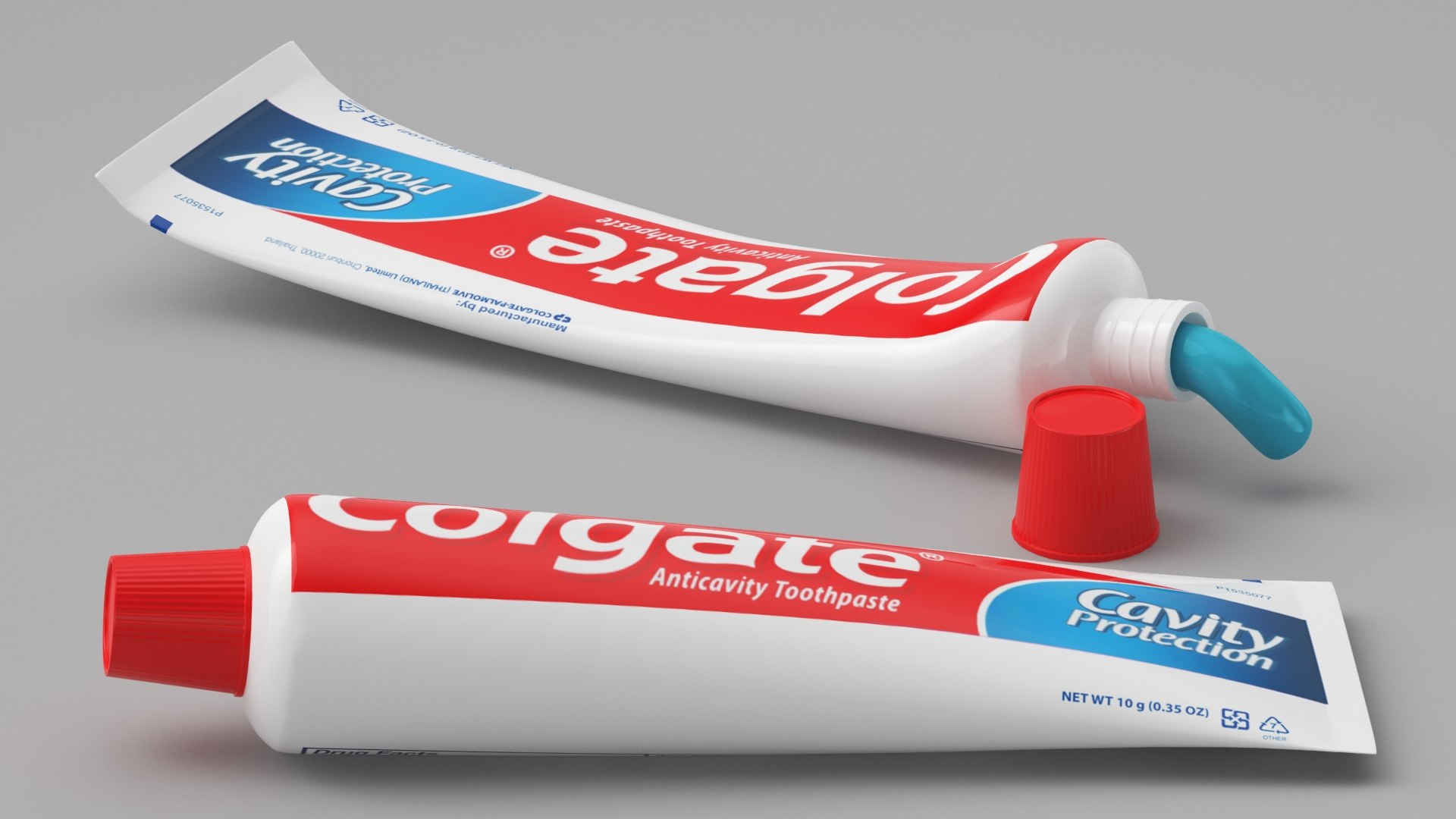 Toothpaste set 3D - TurboSquid 1701452