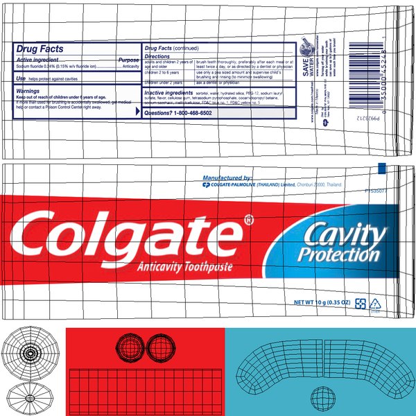 Toothpaste set 3D - TurboSquid 1701452