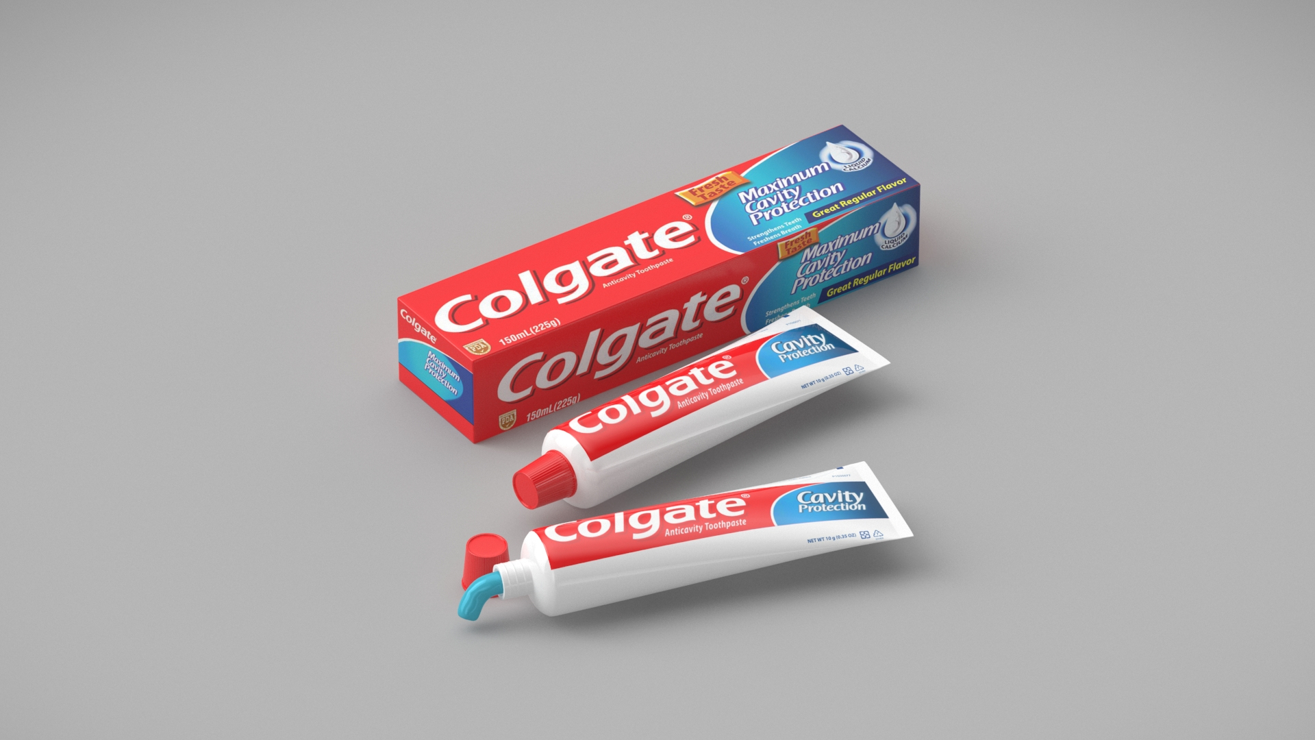 Toothpaste set 3D - TurboSquid 1701452
