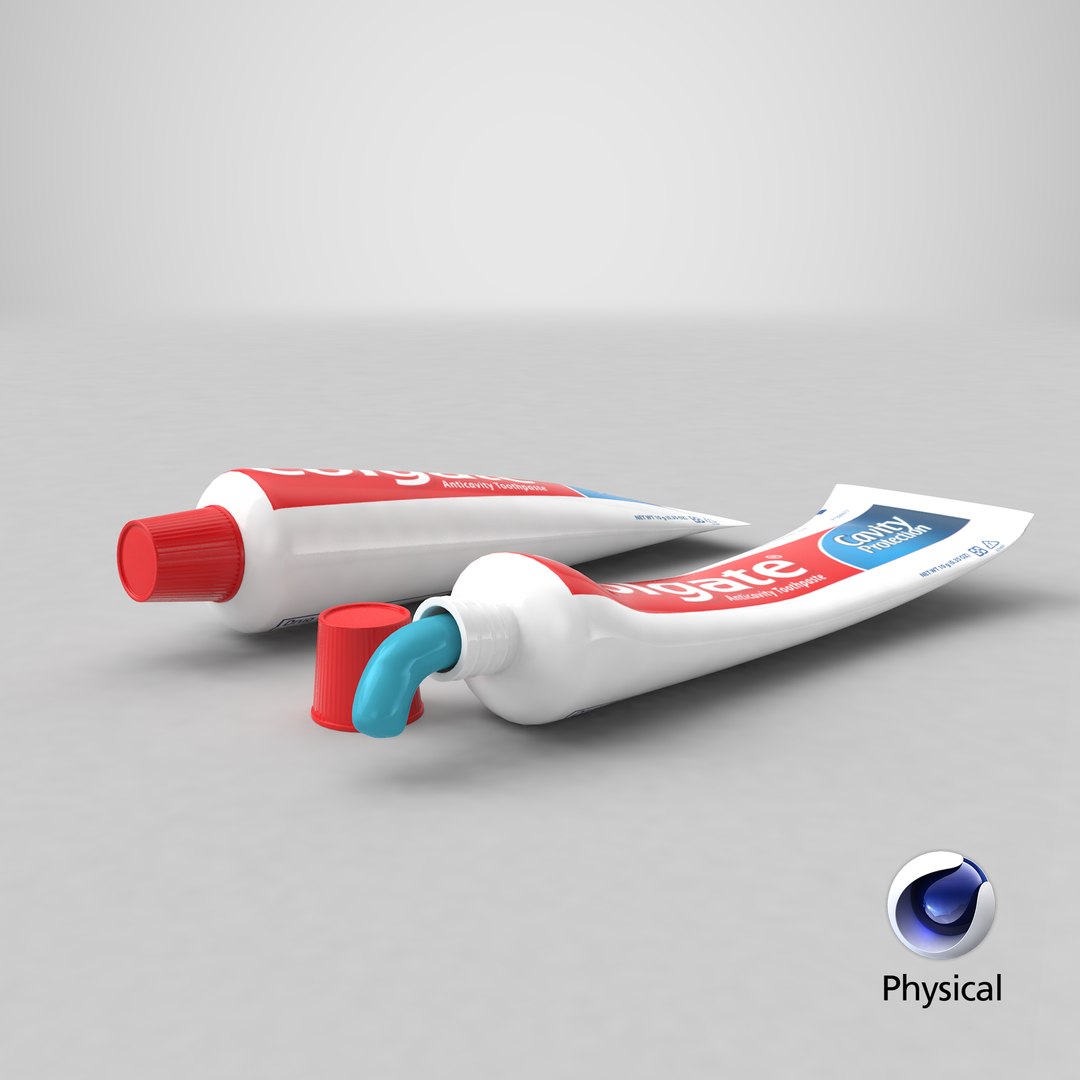 Toothpaste set 3D - TurboSquid 1701452