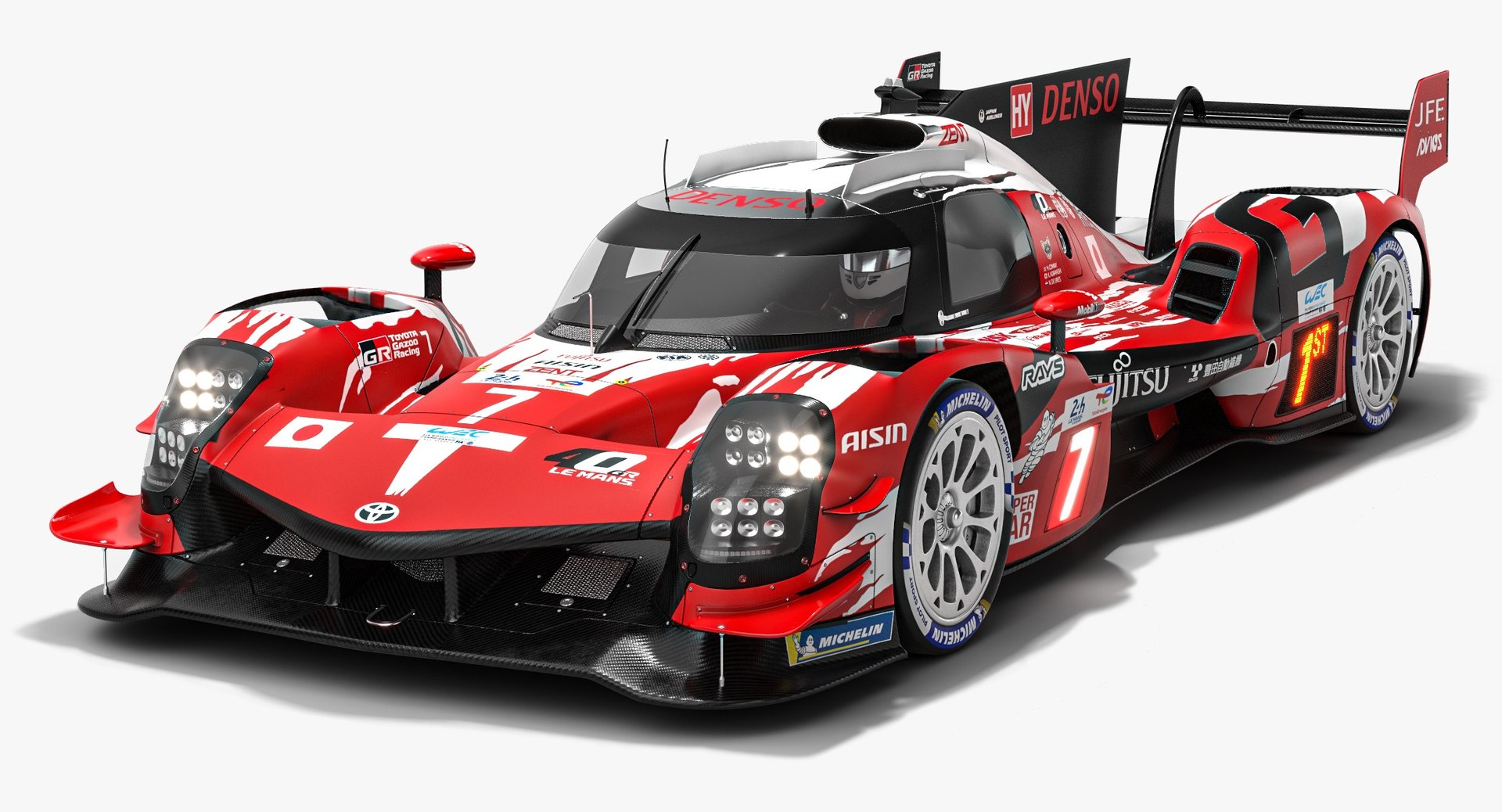 Toyota GR010 2025 Hybrid WEC LMH Hypercar 3D Model - TurboSquid 2420971