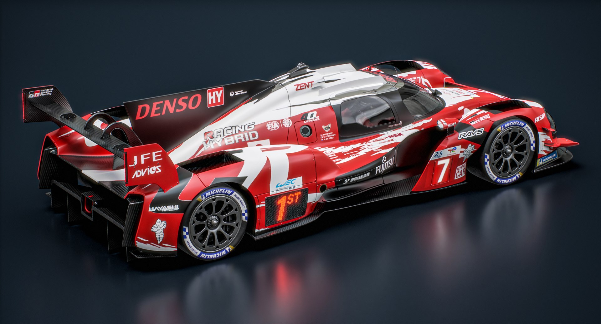 Toyota GR010 2025 Hybrid WEC LMH Hypercar 3D Model - TurboSquid 2420971