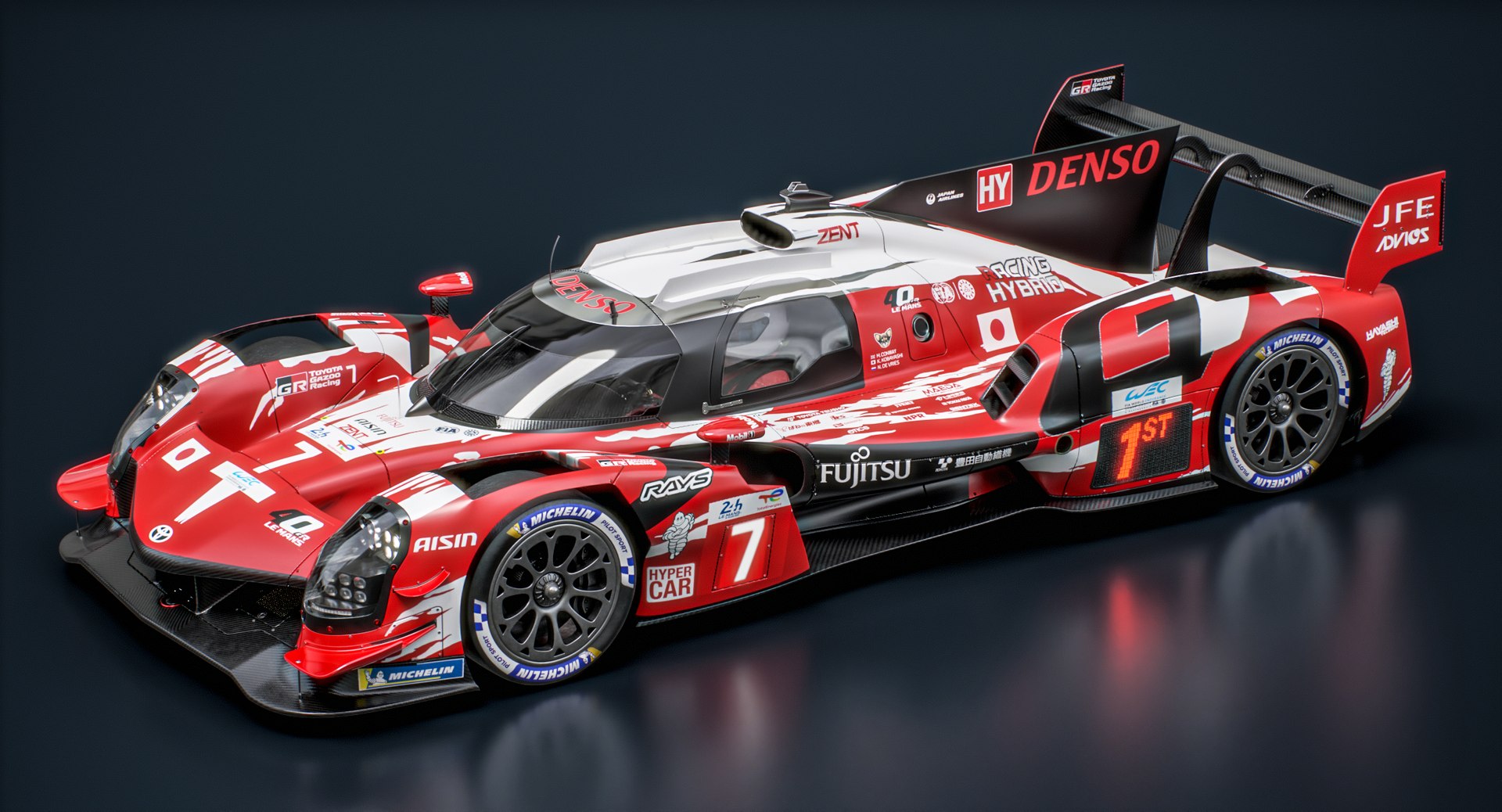 Toyota GR010 2025 Hybrid WEC LMH Hypercar 3D Model - TurboSquid 2420971