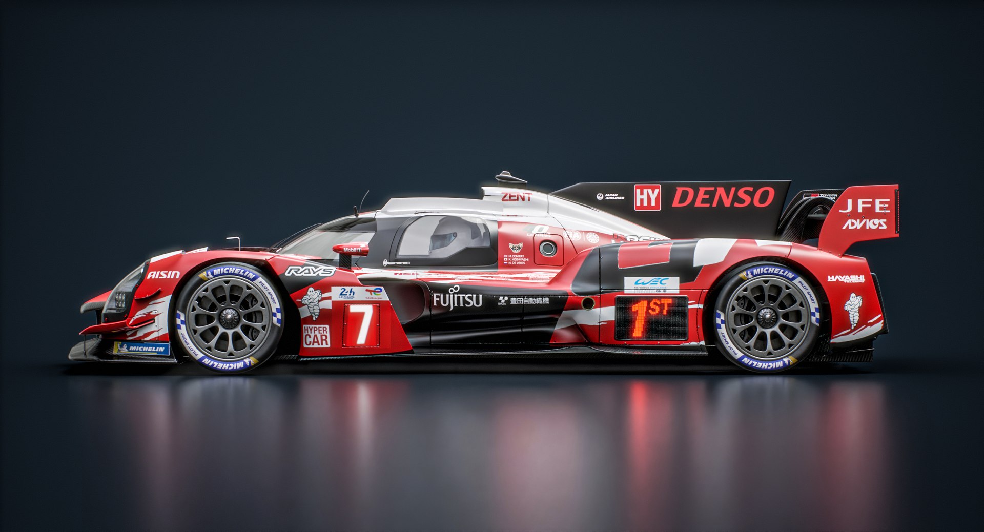 Toyota GR010 2025 Hybrid WEC LMH Hypercar 3D Model - TurboSquid 2420971