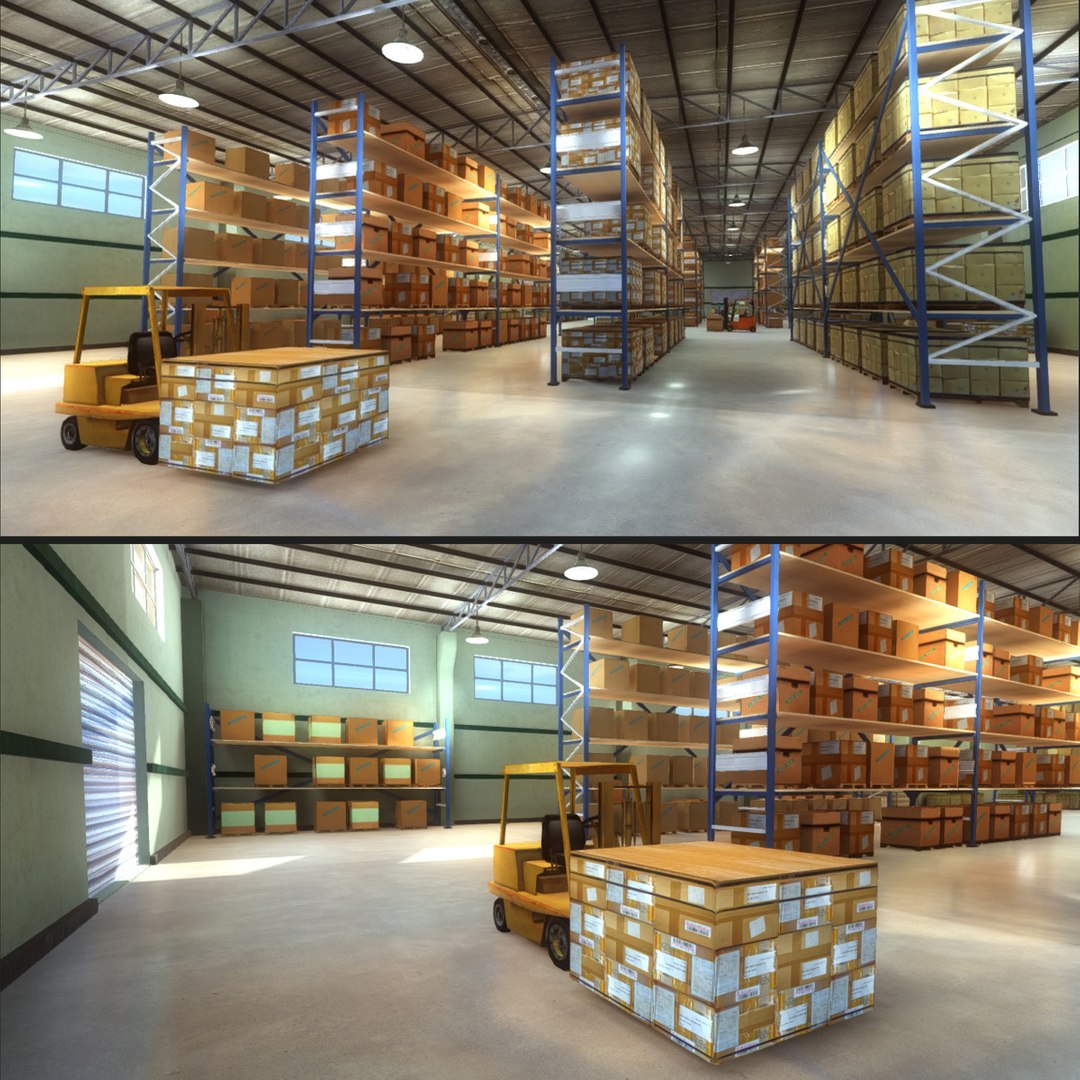 Modular Warehouse Scenes 3D Model - TurboSquid 1422210