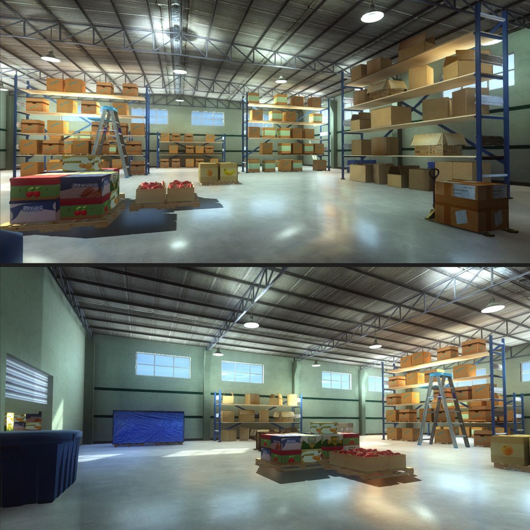 Modular Warehouse Scenes 3D Model - TurboSquid 1422210