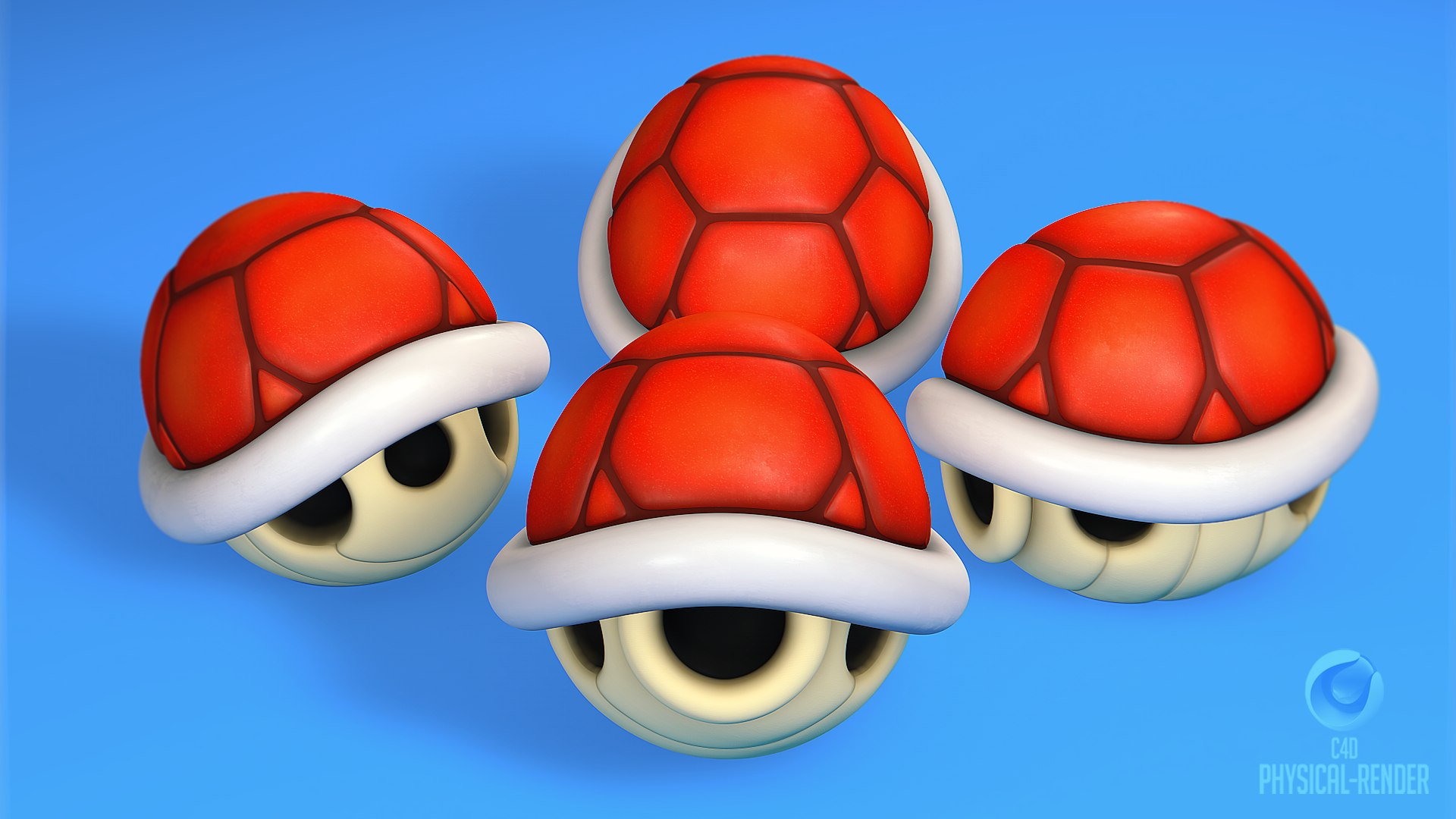 3D Mario Bros Koopa Shell Red Cinematic - TurboSquid 2058405