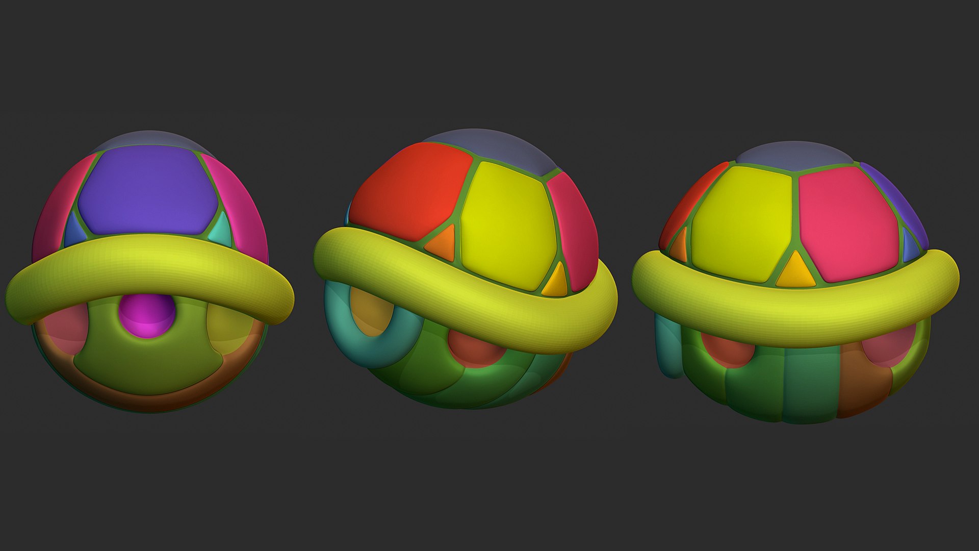 3D Mario Bros Koopa Shell Red Cinematic - TurboSquid 2058405