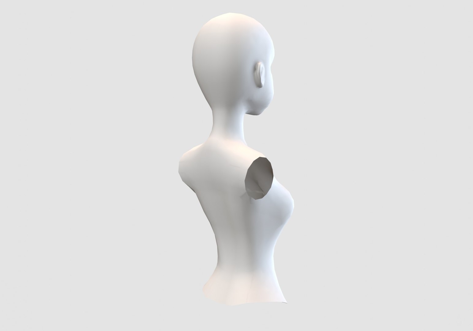 3D Female Body Torso - TurboSquid 1910324