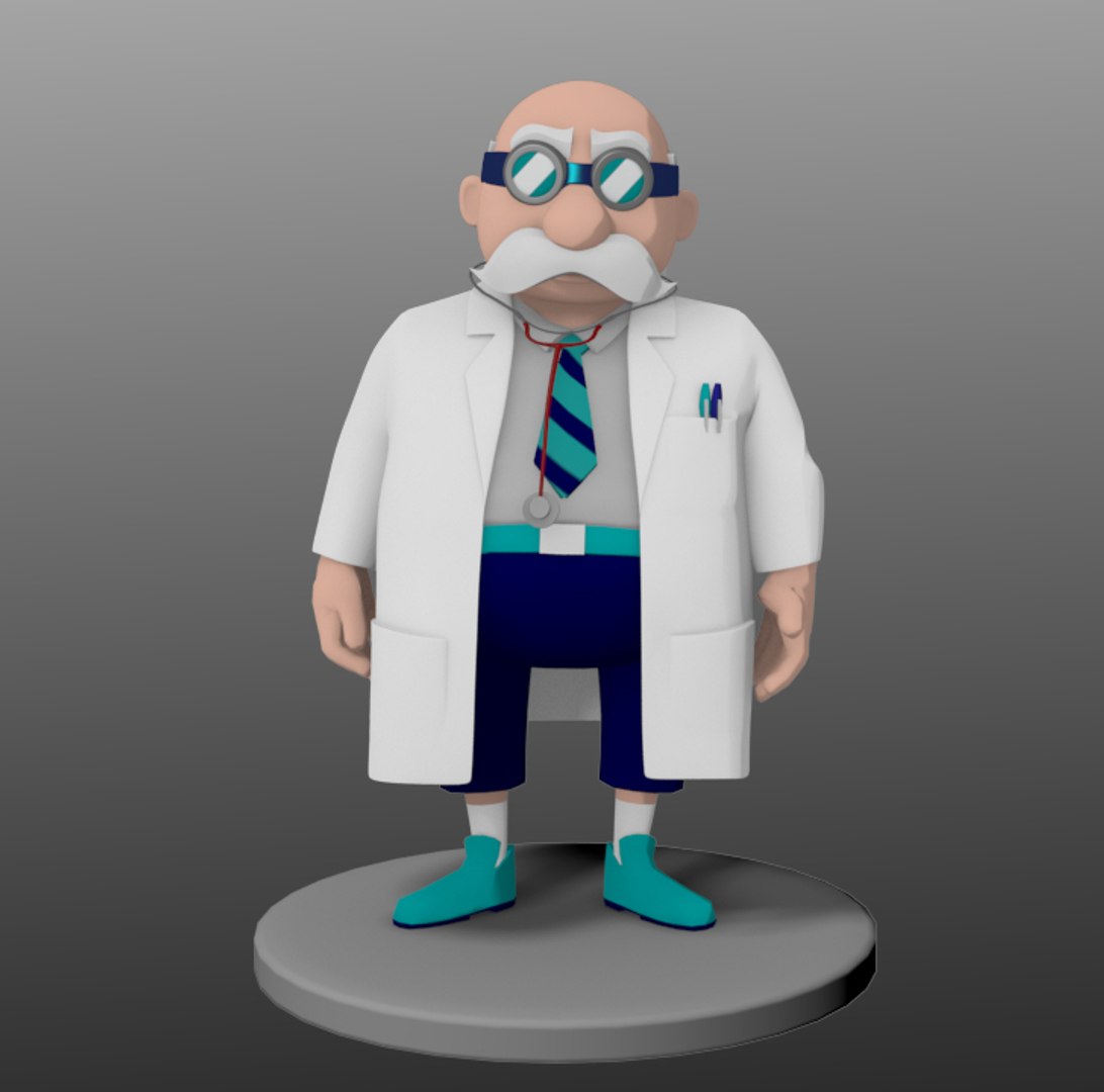 3D Model Doctor Professor - TurboSquid 1310025