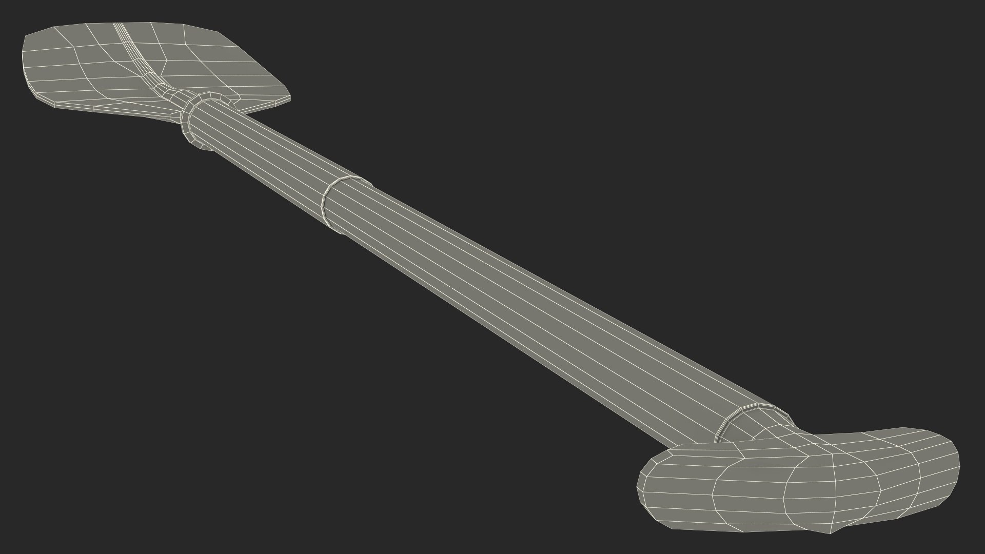 Aluminum Canoe Paddle 3D Model - TurboSquid 2215052