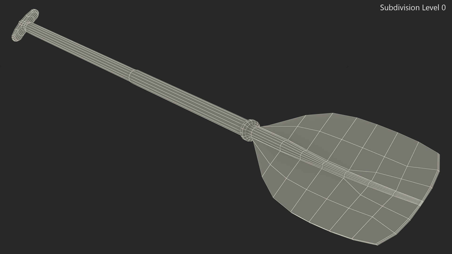Aluminum Canoe Paddle 3D Model - TurboSquid 2215052