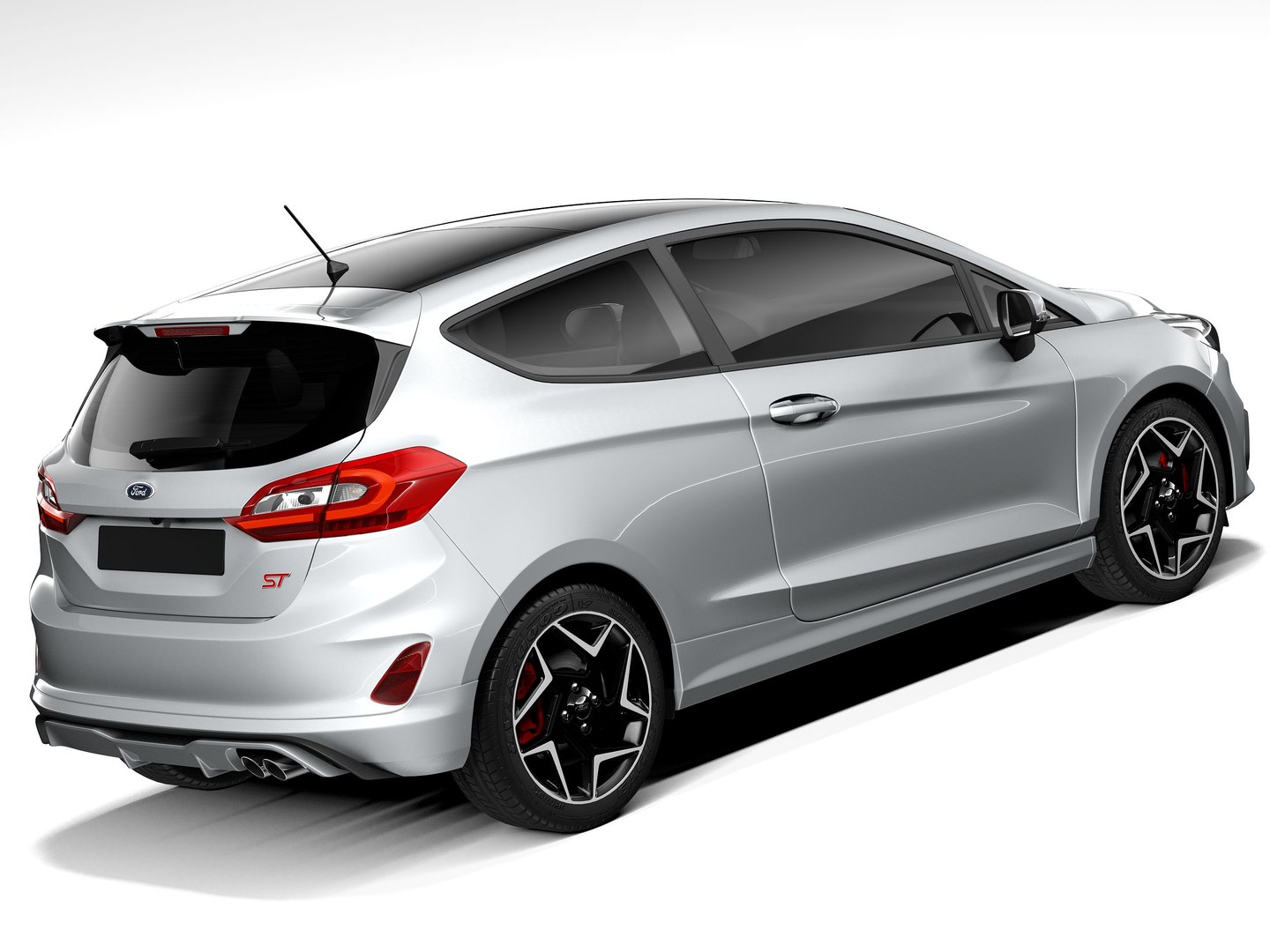 Ford Fiesta ST 3-door 2017 3D Model - TurboSquid 2222615