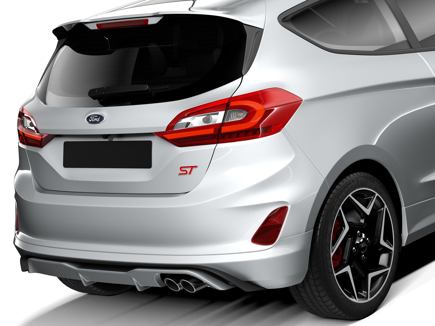 Ford Fiesta ST 3-door 2017 3D Model - TurboSquid 2222615