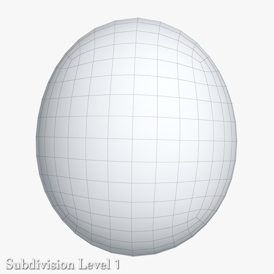 3d model of chicken egg