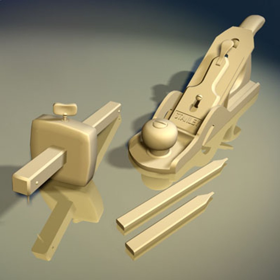 Wood Plane Tool 01 3ds