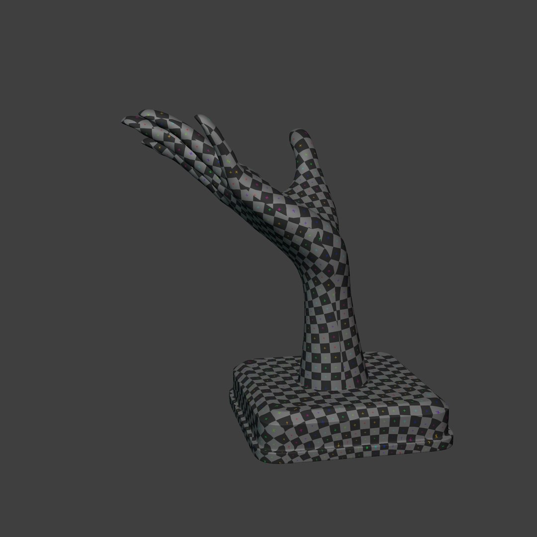 3D Cartoon Opened Hand - TurboSquid 1301281