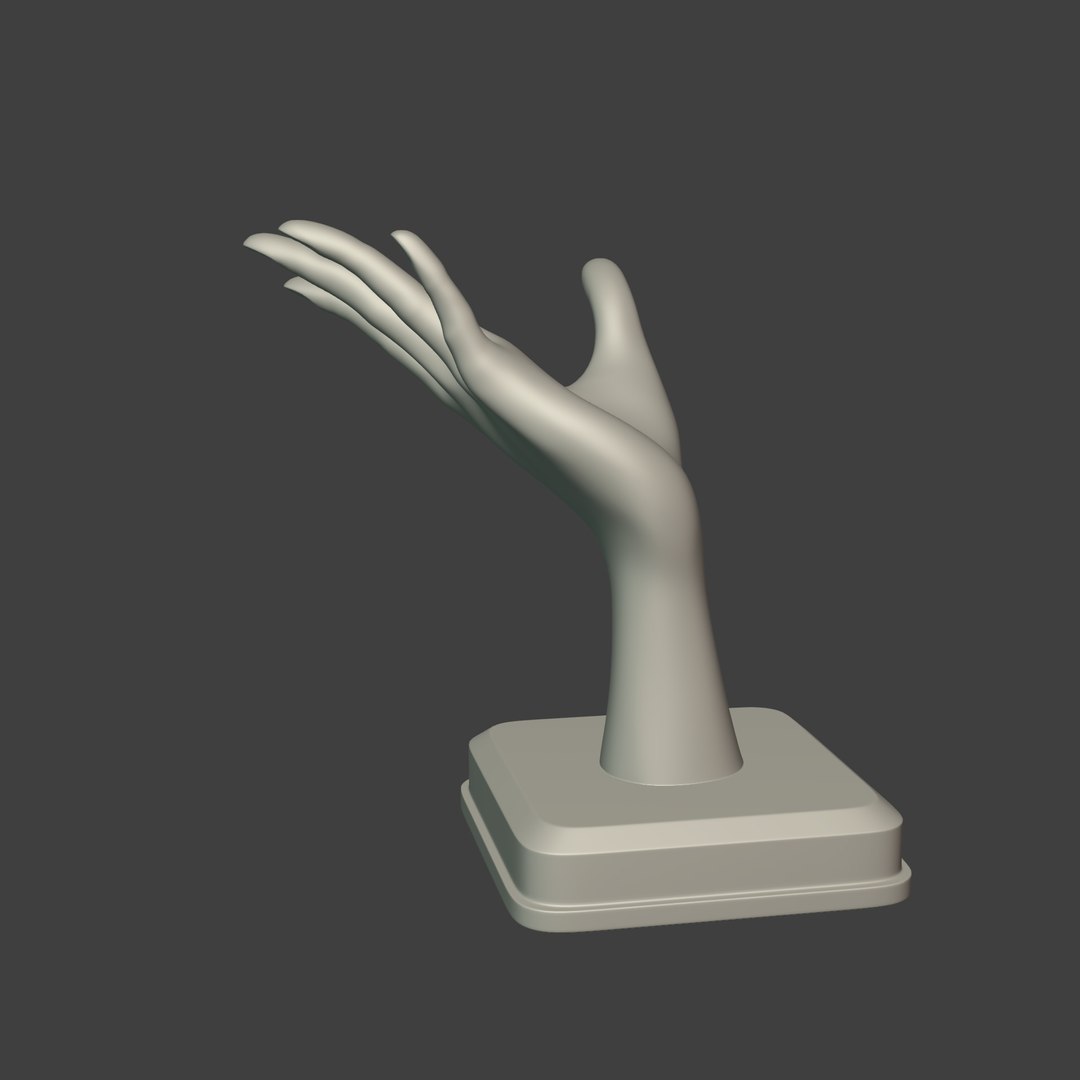 3D Cartoon Opened Hand - TurboSquid 1301281