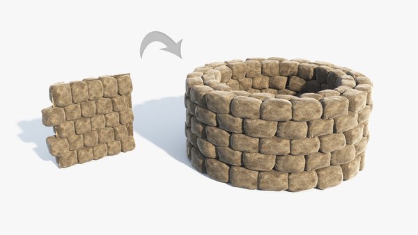 Seamless stone wall unit 3D - TurboSquid 1349523