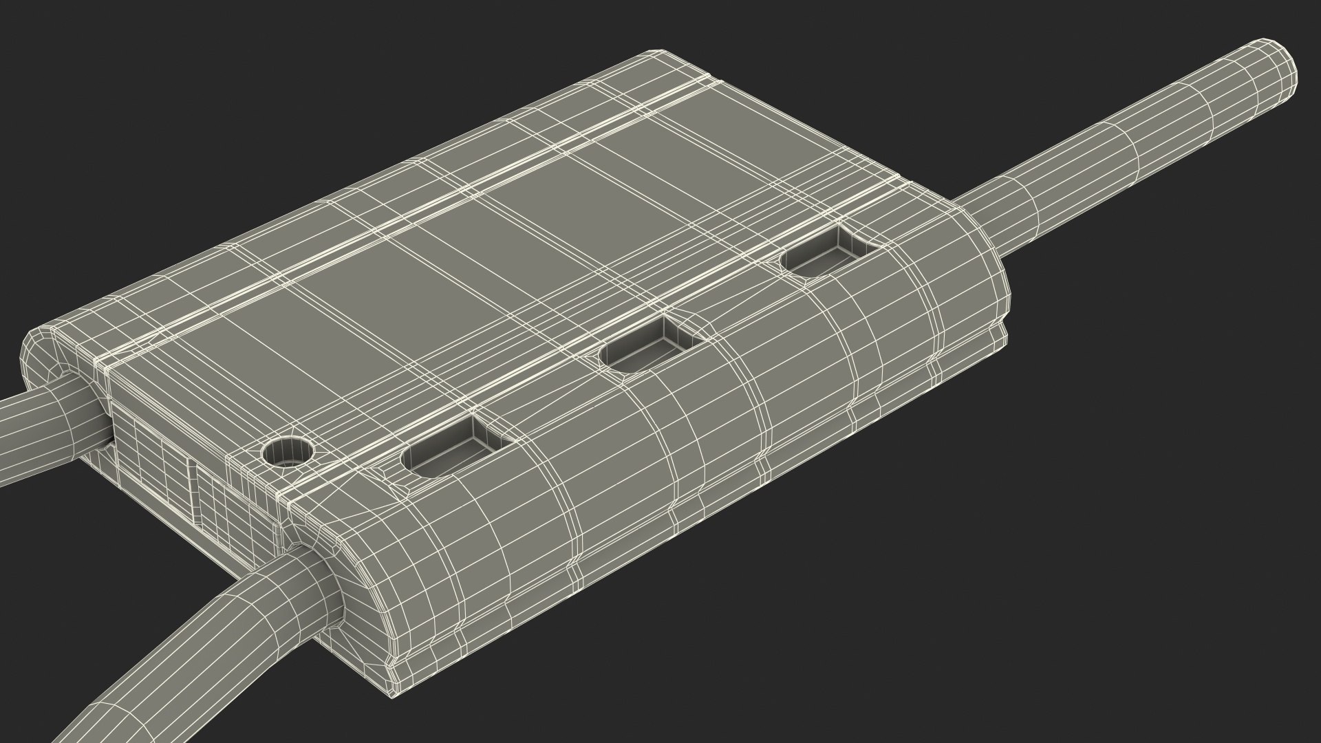 3D Red Tight Steel Cable Seal Loop Model - TurboSquid 2049066