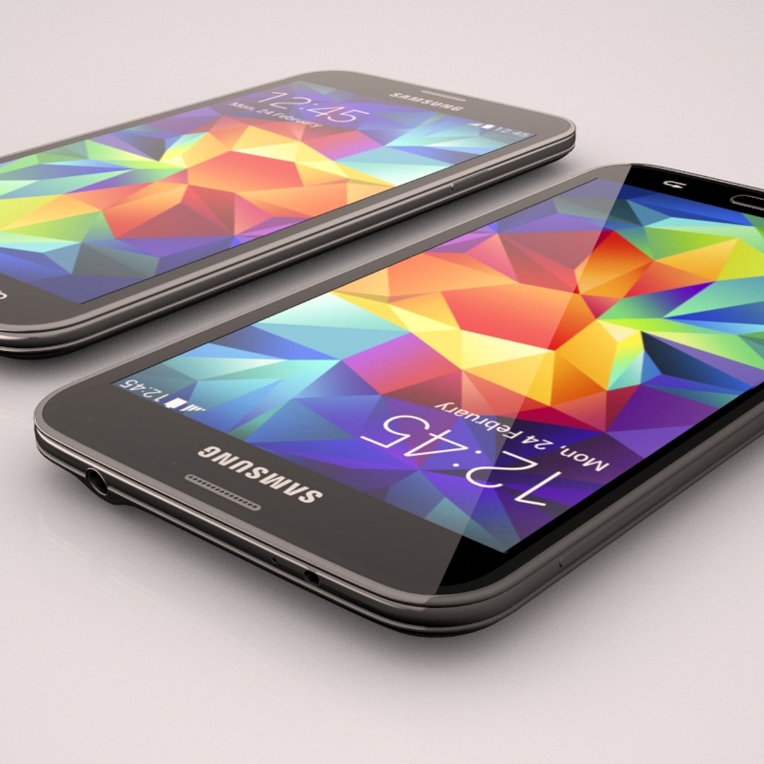 samsung galaxy s5 smartphone 3d model