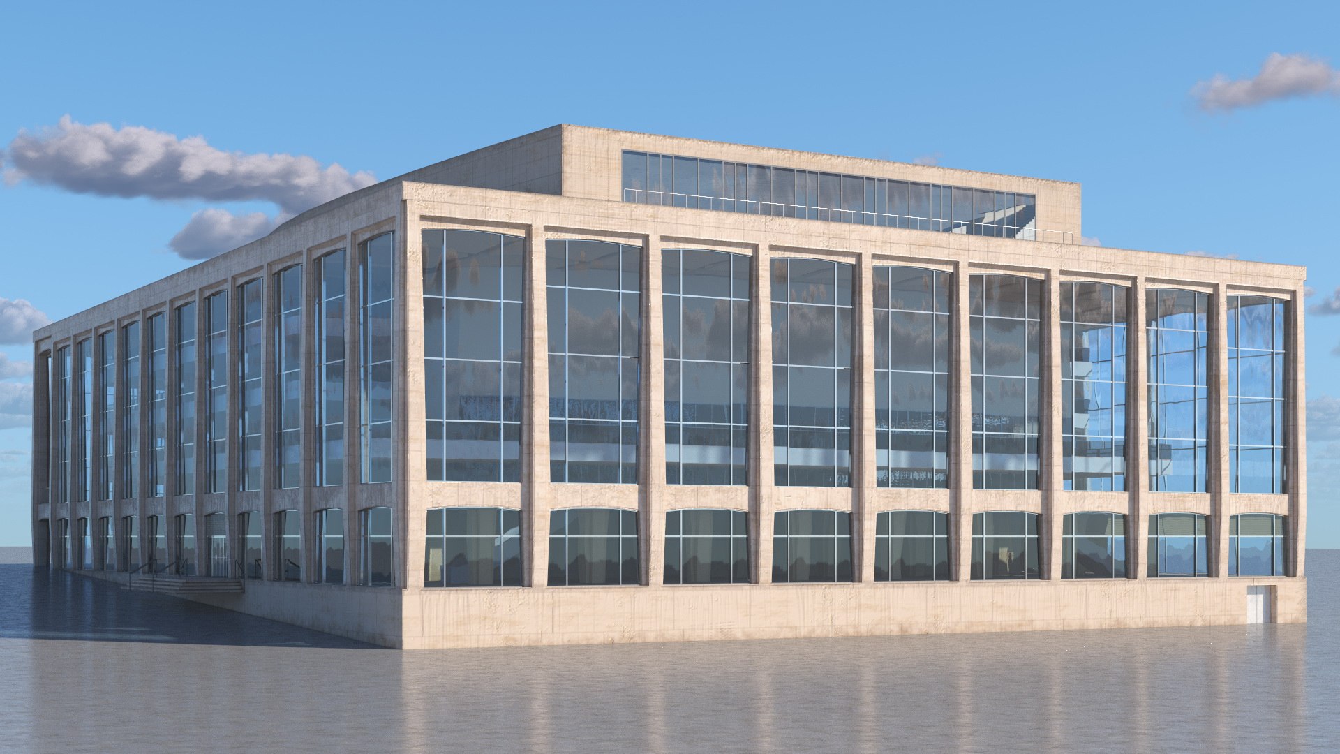 3D David Geffen Hall Model - TurboSquid 2217137