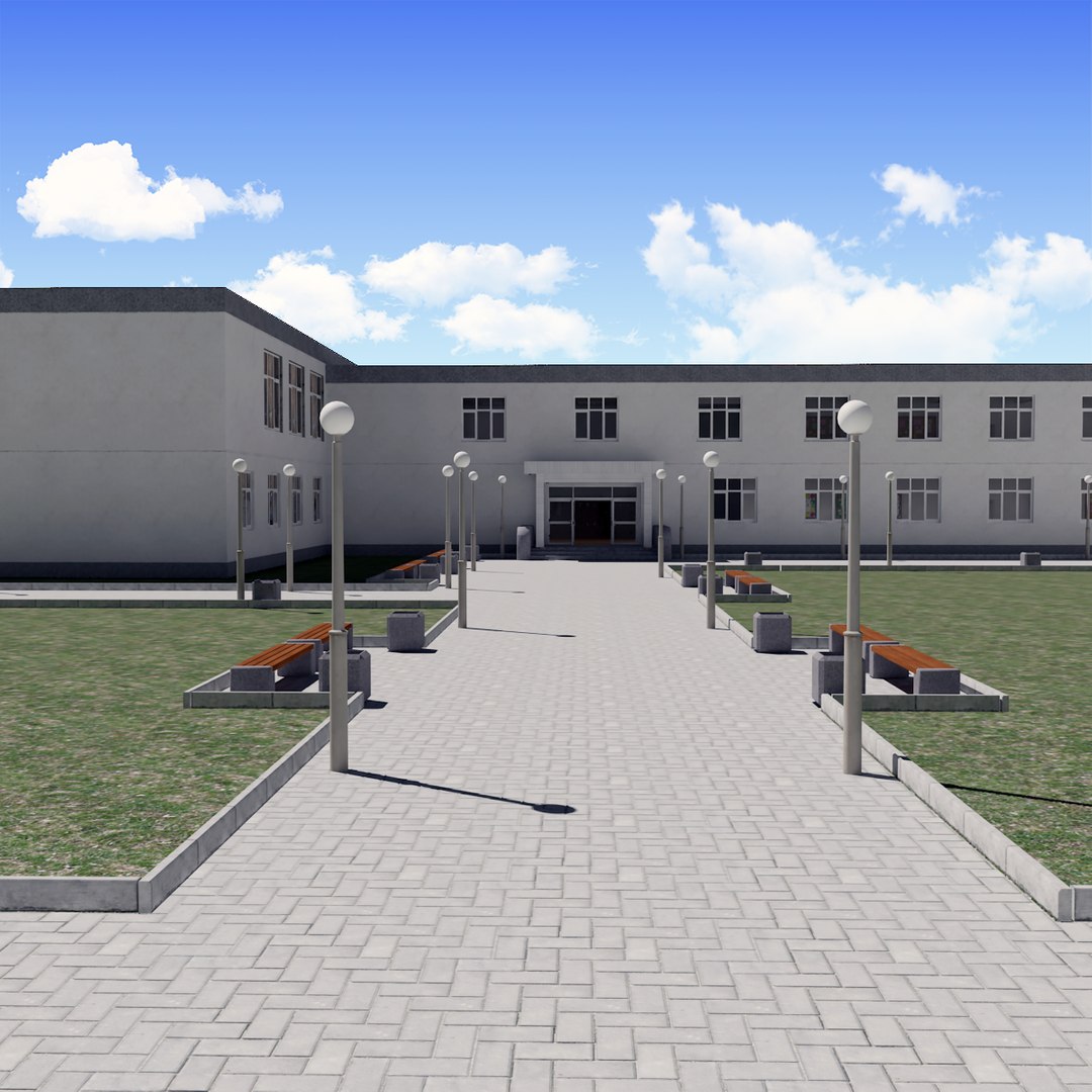 3D School Interiors Model - TurboSquid 1422005